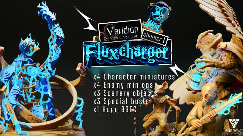 The Fluxcharger Campaign is live! Be the first one to get this stunning set of 15 miniatures ...