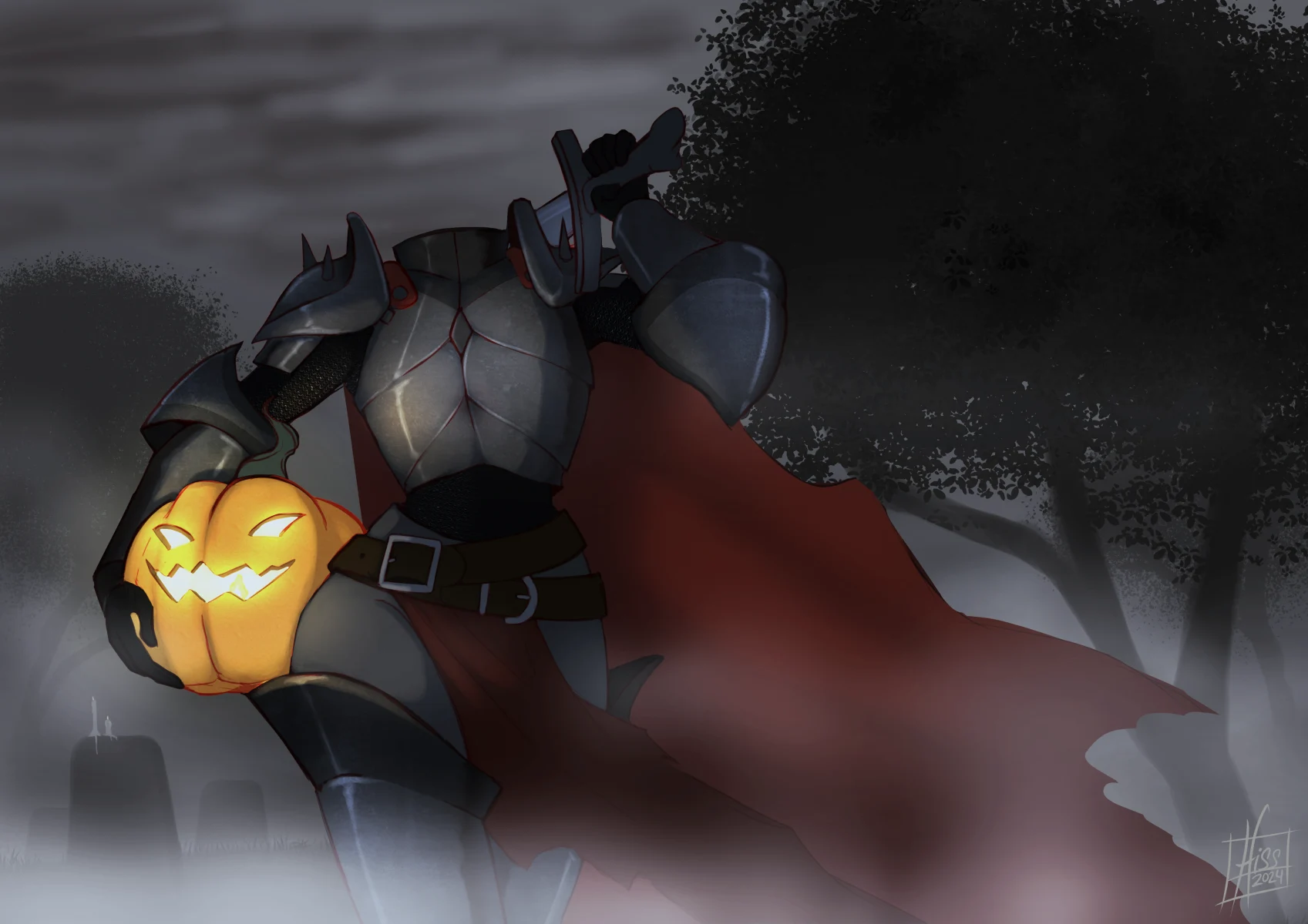 The Headless Horsewoman, HiSS-Graphics, Clip Studio Paint, 2024 | Scrolller