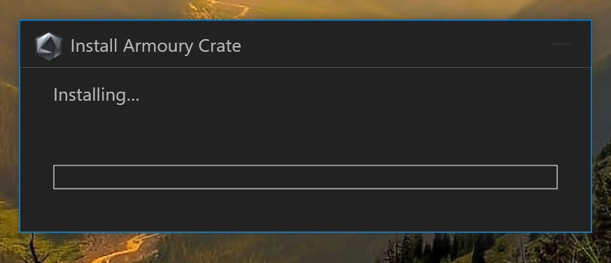 The "Install Armoury Crate" window always stuck at state on my Windows 11 | Scrolller