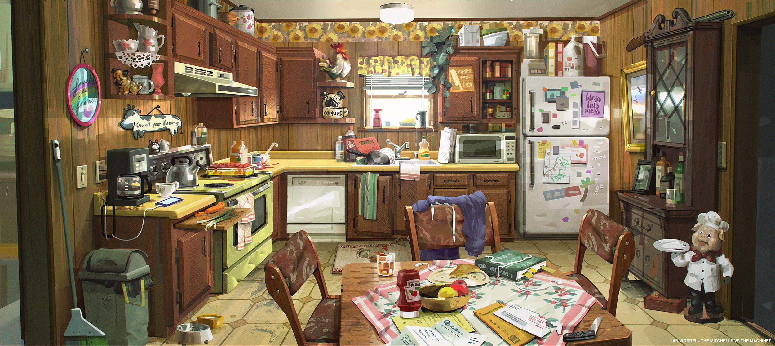 The Mitchells vs the Machines - early concept paintings | Scrolller