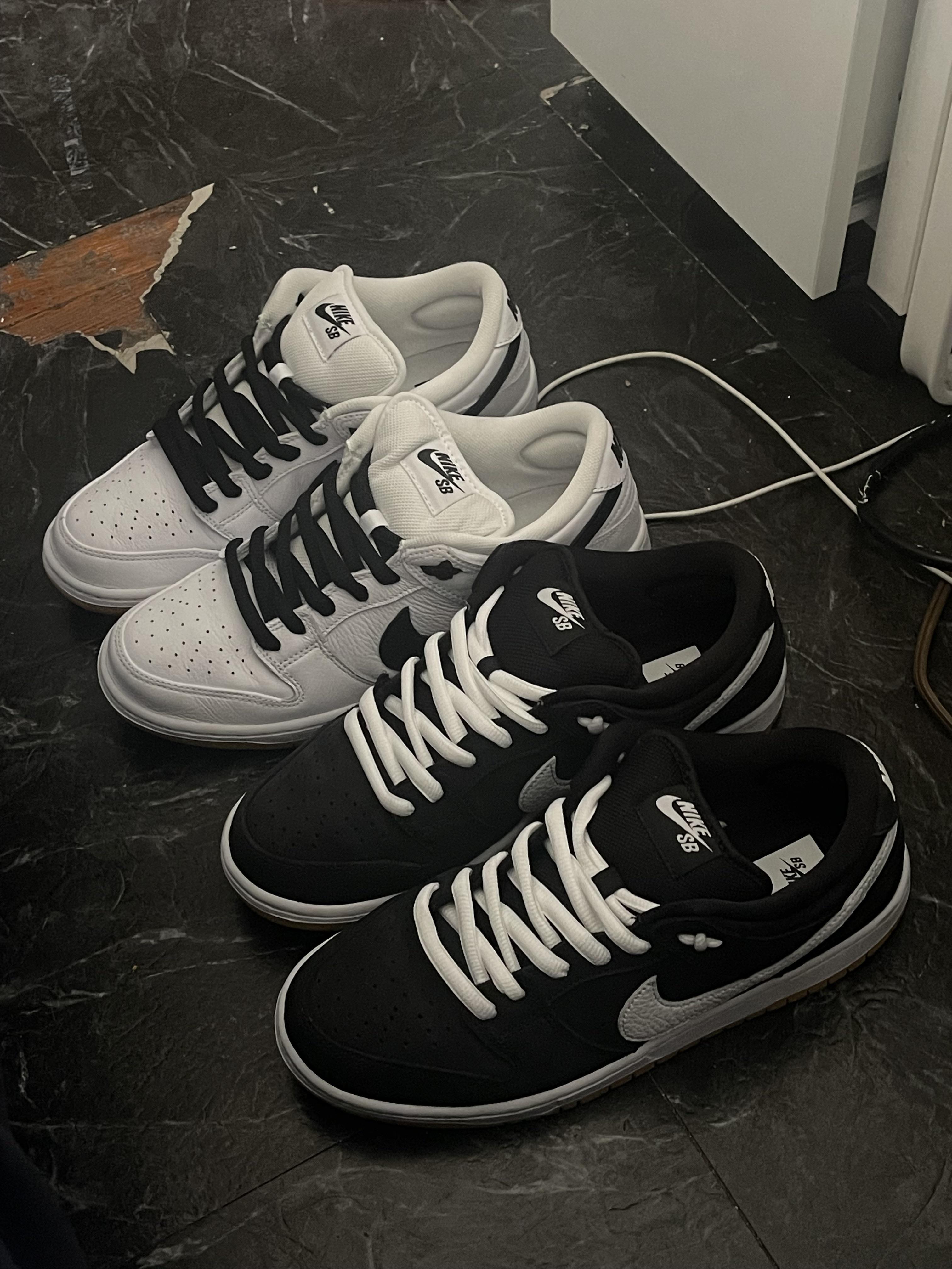 The White and Black Gum sbs with Laces swapped | Scrolller