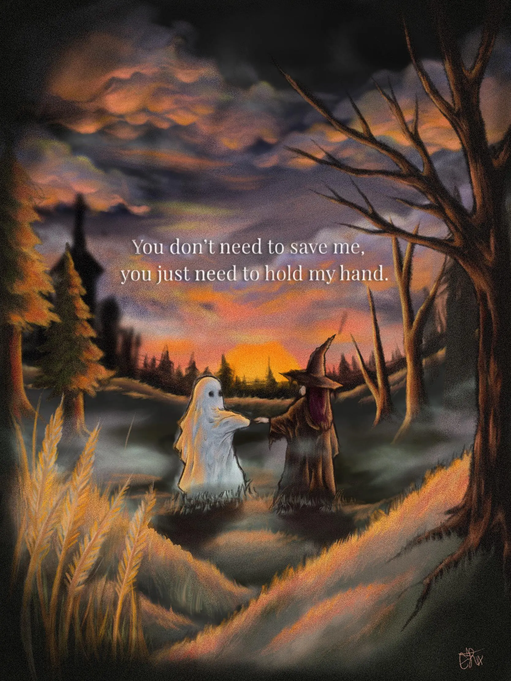 The Witch and the Ghost, Emily Lam, Digital, 2024 | Scrolller