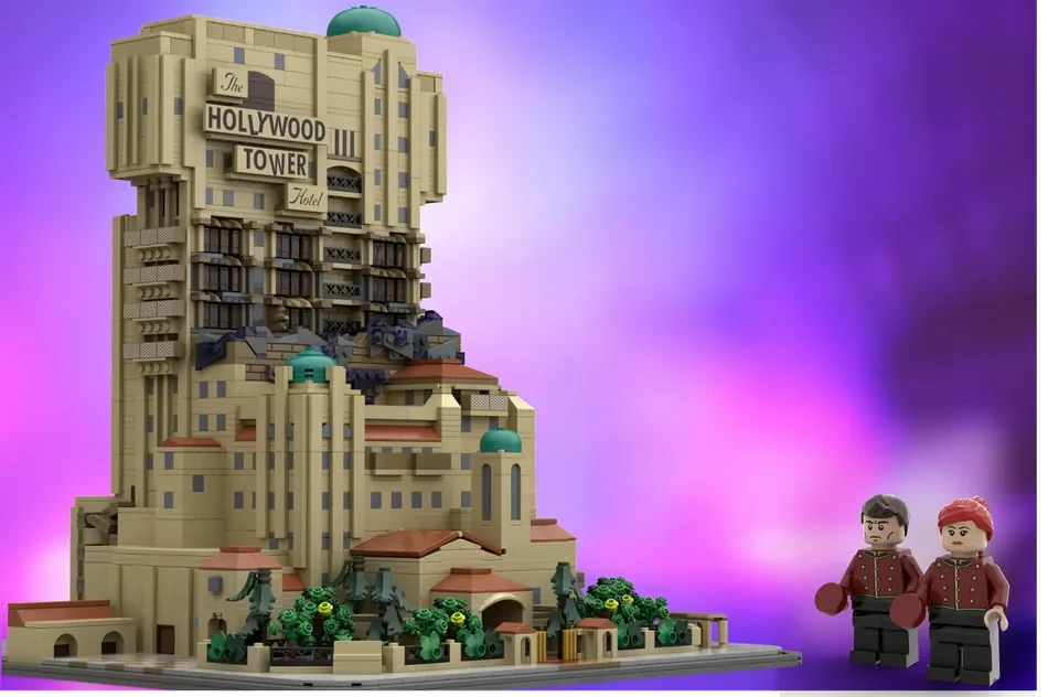 This LEGO IDEAS model called "THE TWILIGHT ZONE TOWER OF TERROR" by ...