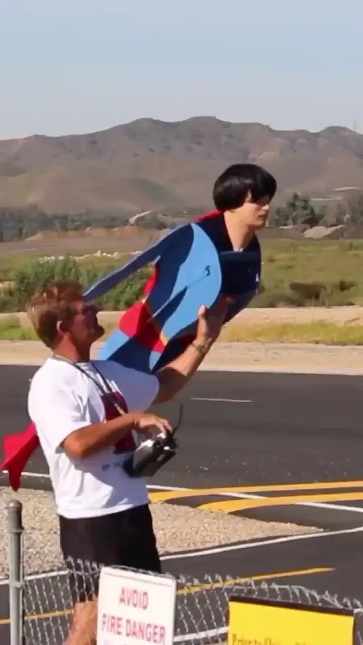 this man had his own superman and he literally made him fly | Scrolller