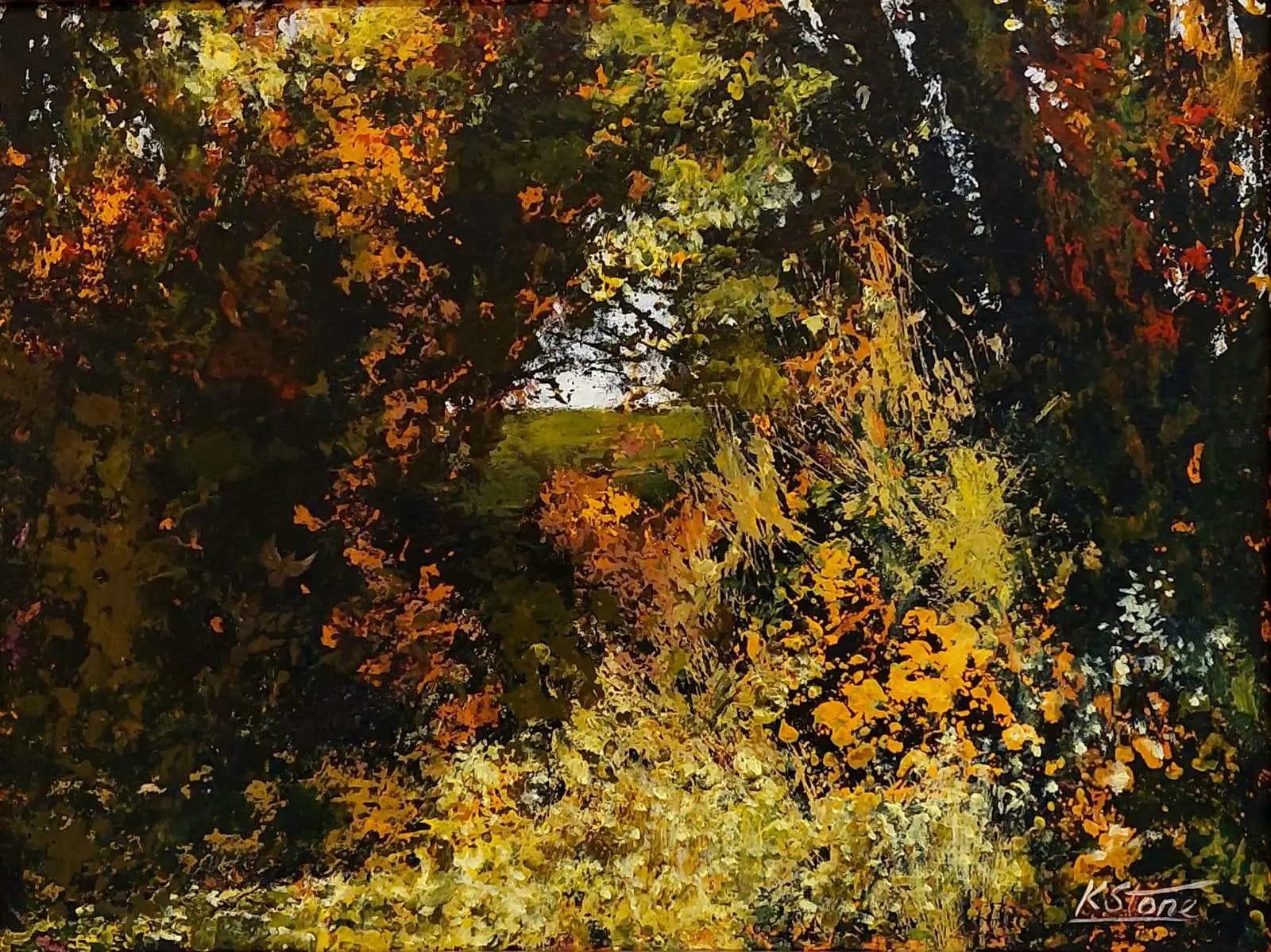 'Through the Hedgerow', By me, Acrylic on board | Scrolller