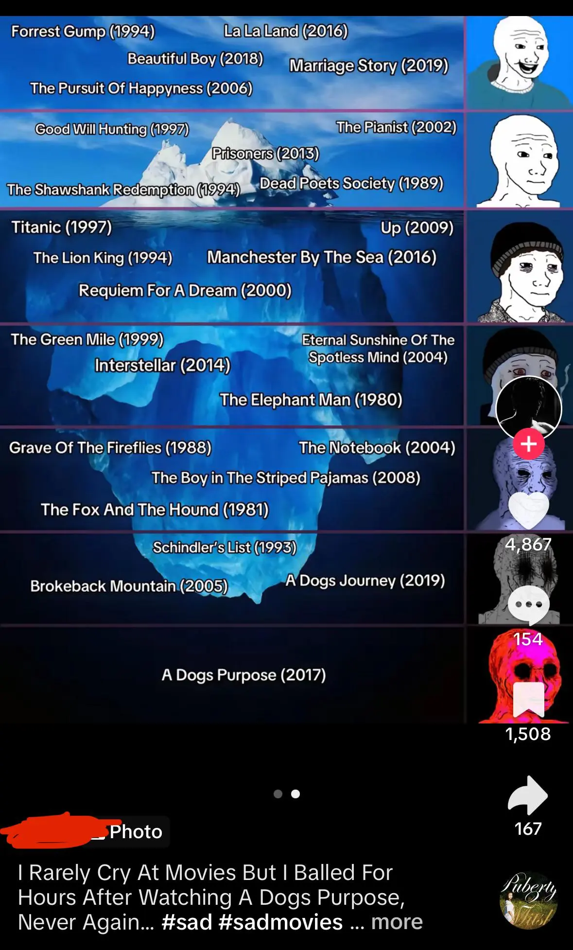 Discover more like Moviescirclejerk: Tiktok movie icebergs…. and Related Content | Scrolller