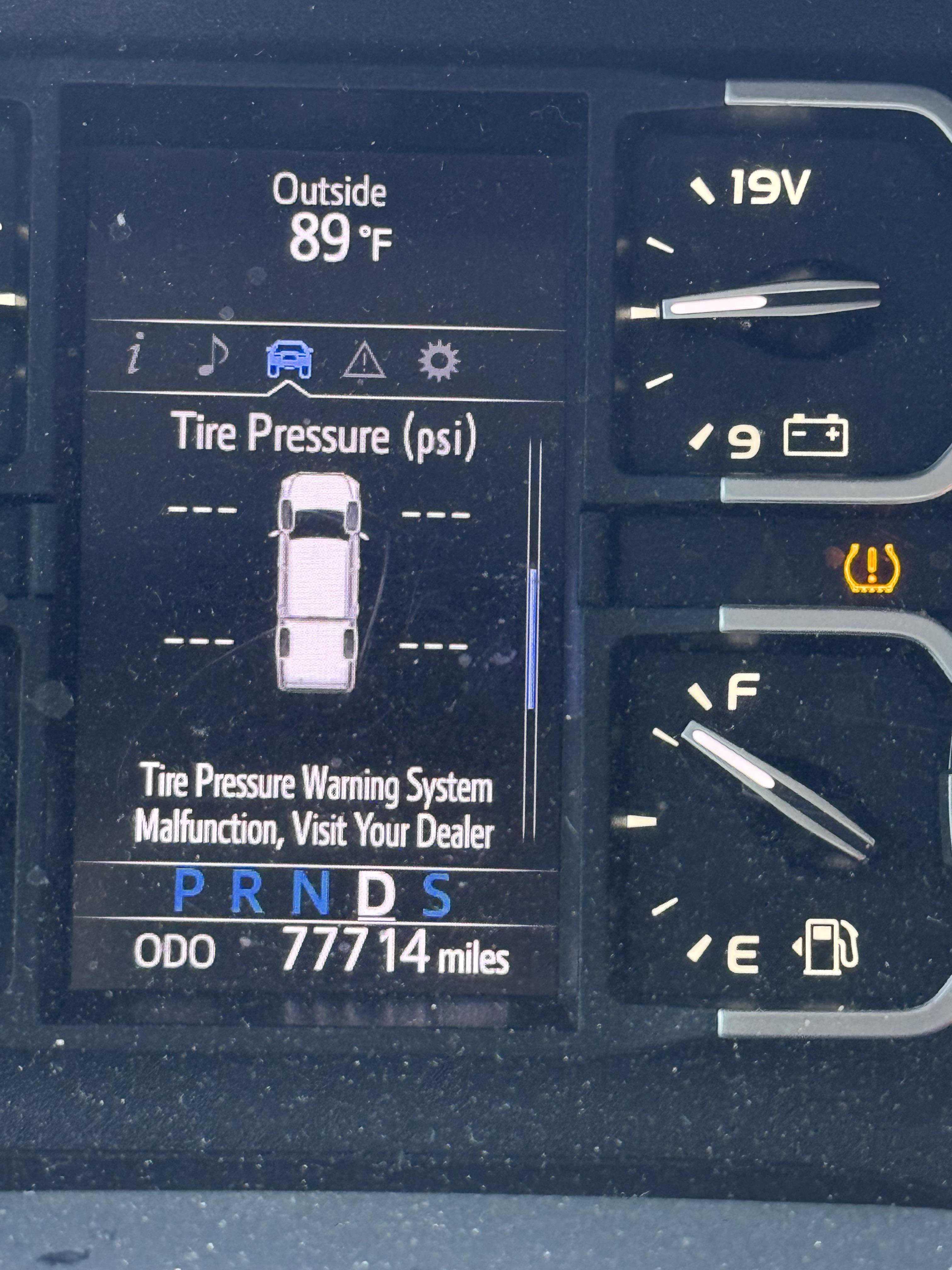 Tire pressure system malfunction | Scrolller