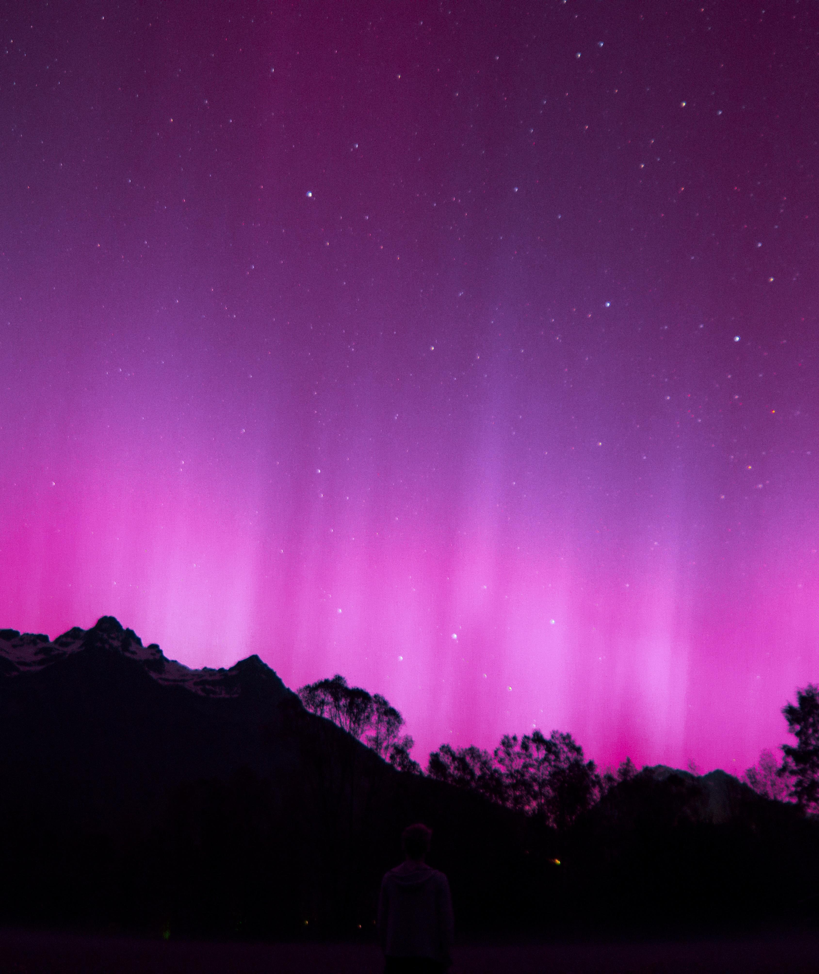 Aurora in the French Alps last night | Scrolller