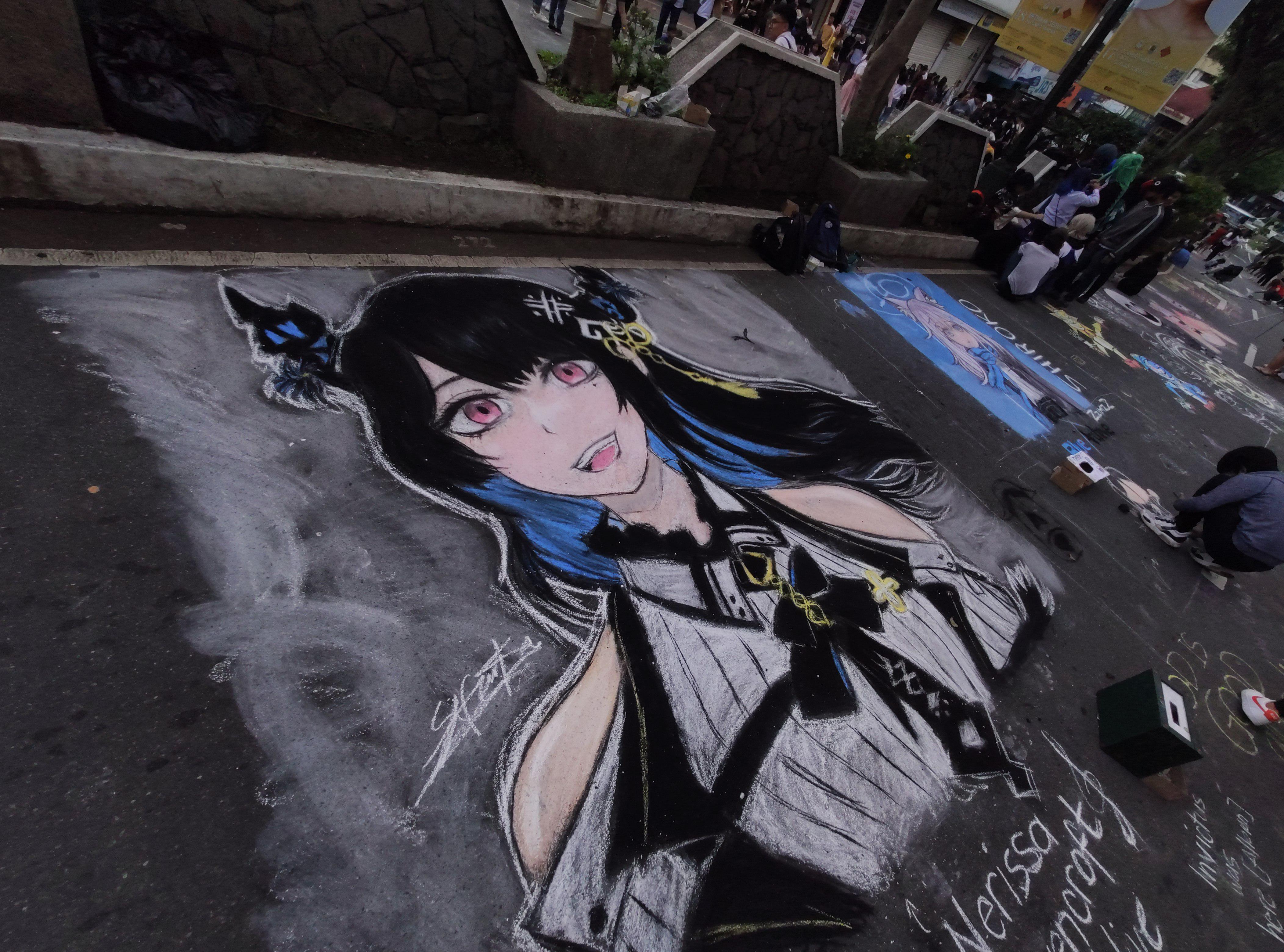 I Made a Chalk Art of Nerissa🎼 | Scrolller