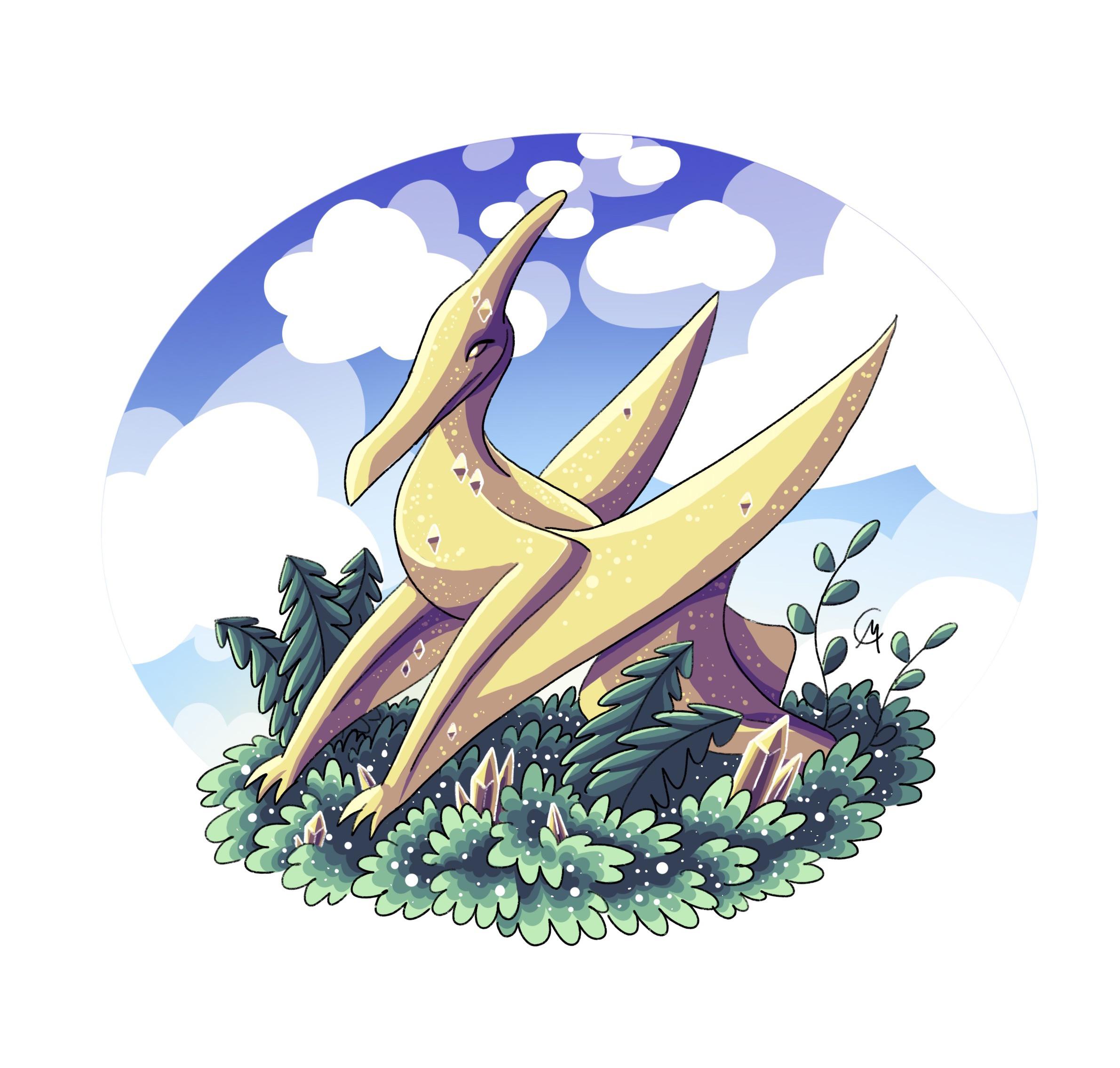 Topaz Pterodactyl (OC) 2022 | Scrolller