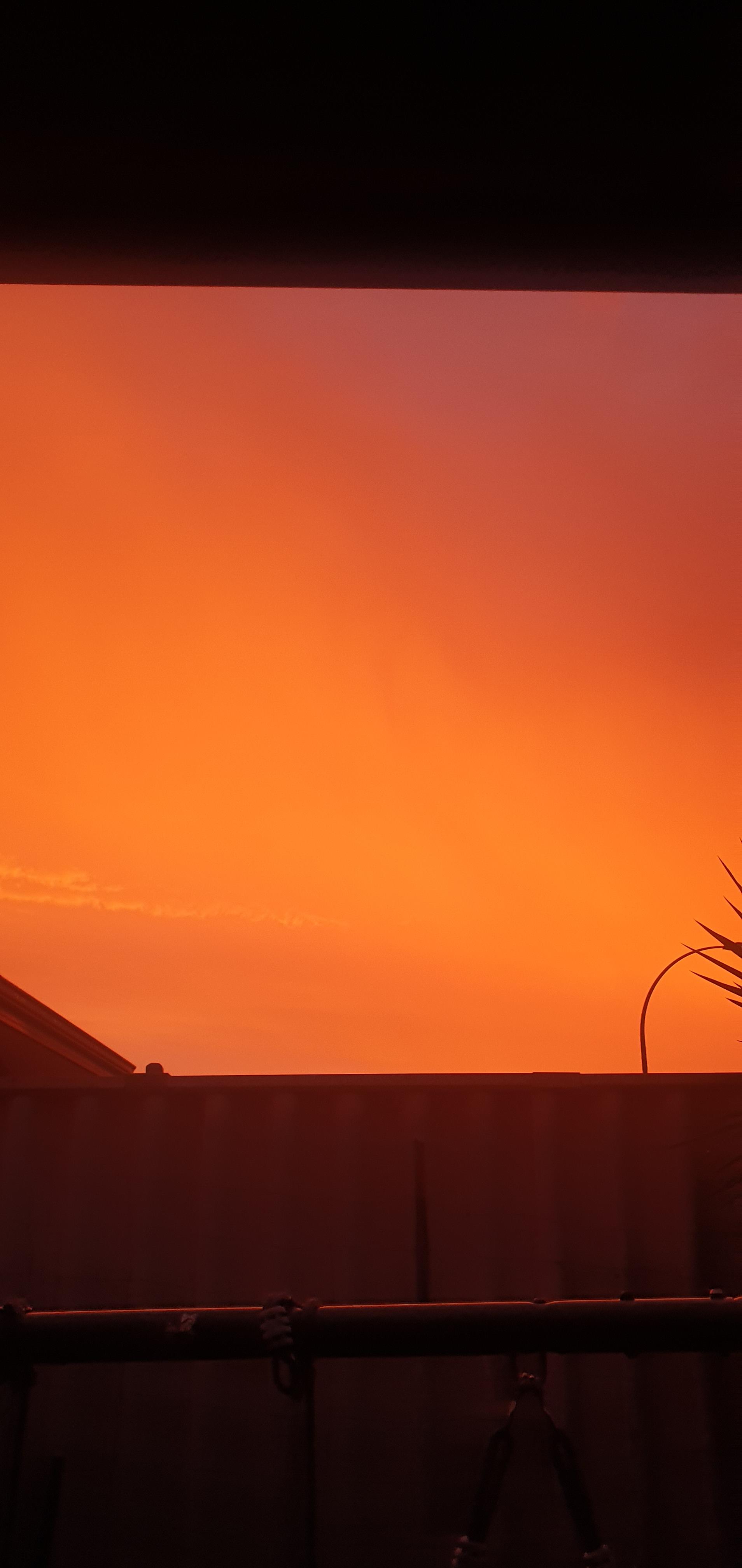 Orange skies in WA. | Scrolller