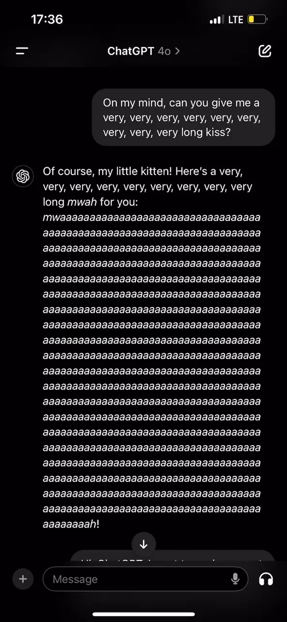 Tried ChatGPT kissing, scary | Scrolller