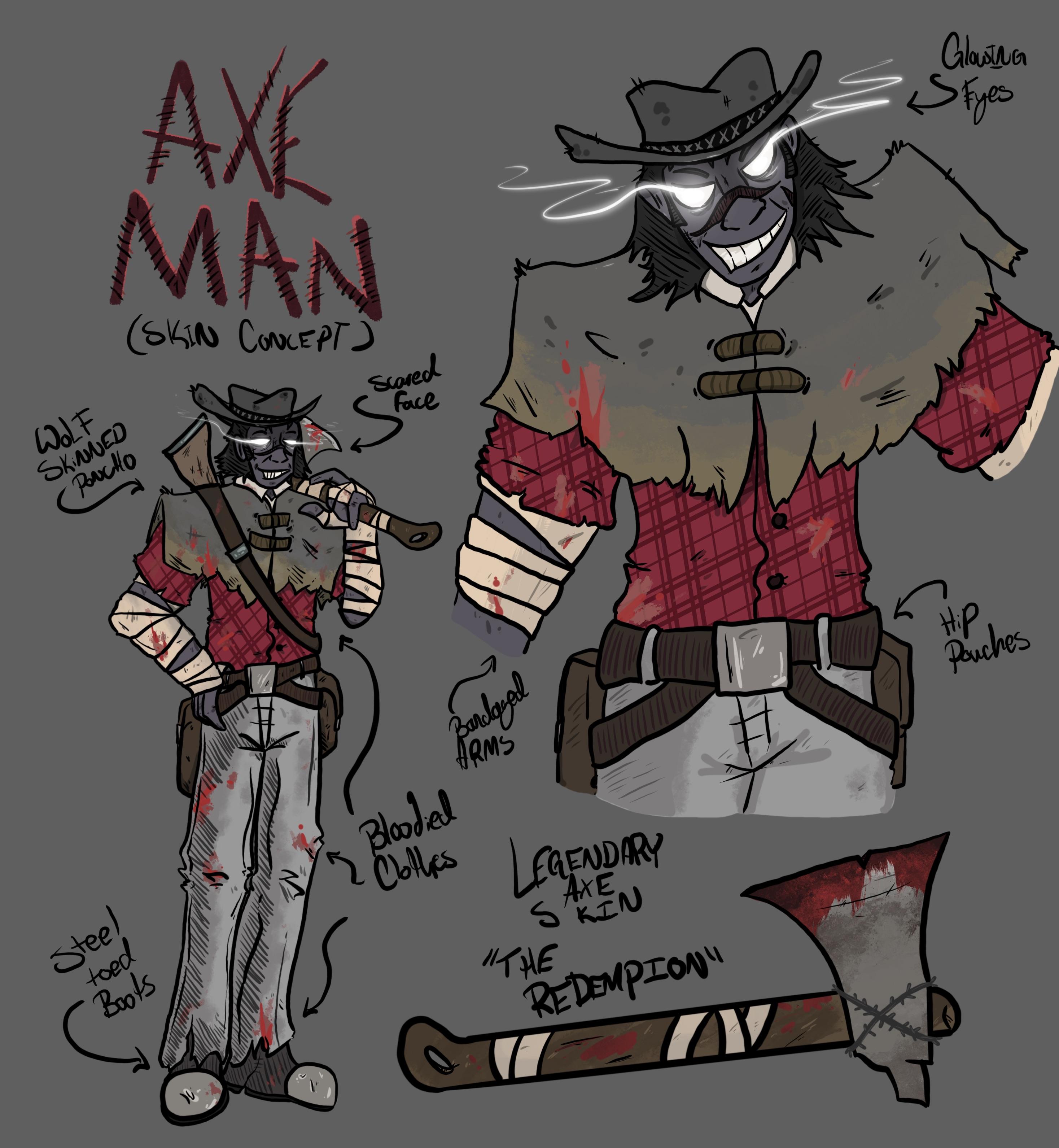 Axe Man (legendary hunter concept) | Scrolller
