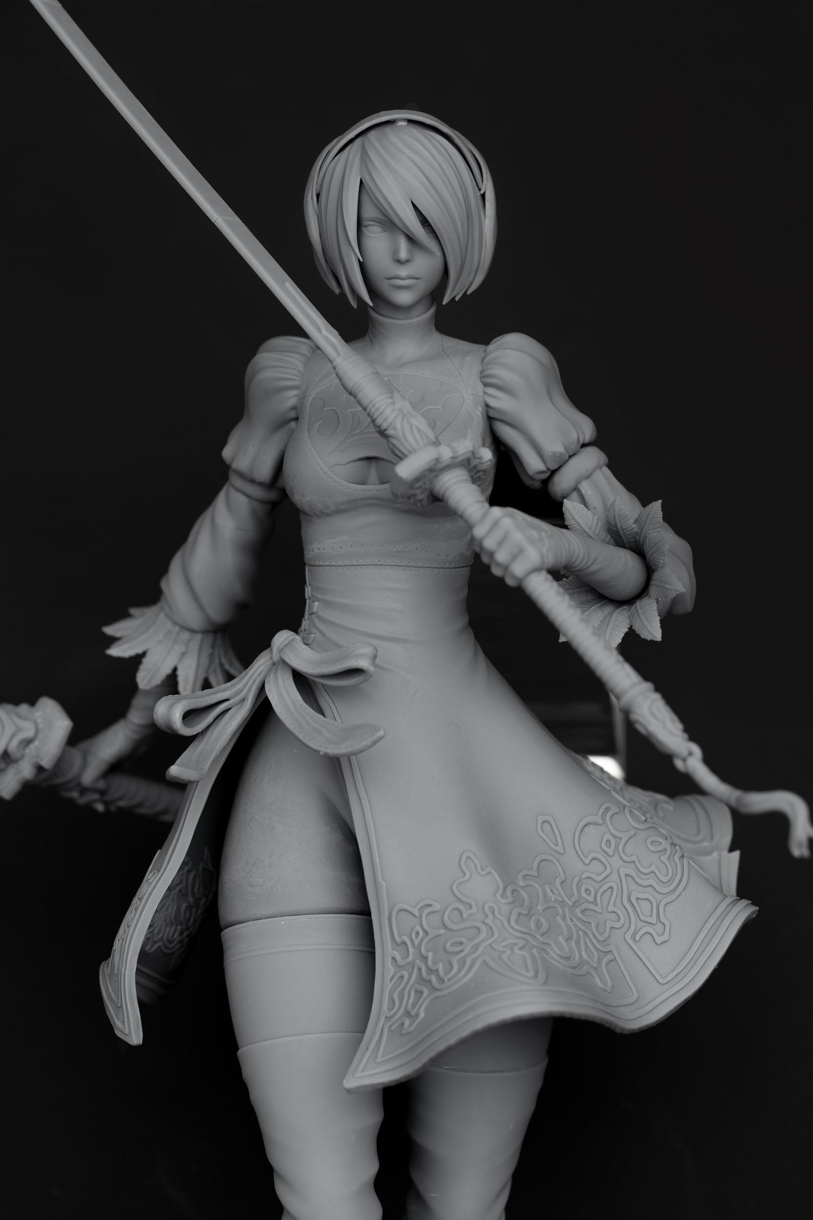 2B full-body 1/4 scale 3D print is finally done printing! (minus the base) More info in the ...