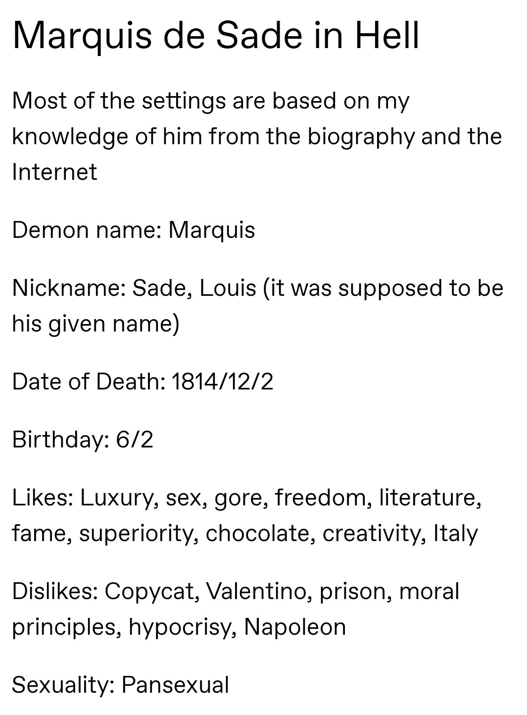 Marquis de Sade in Hell | Scrolller