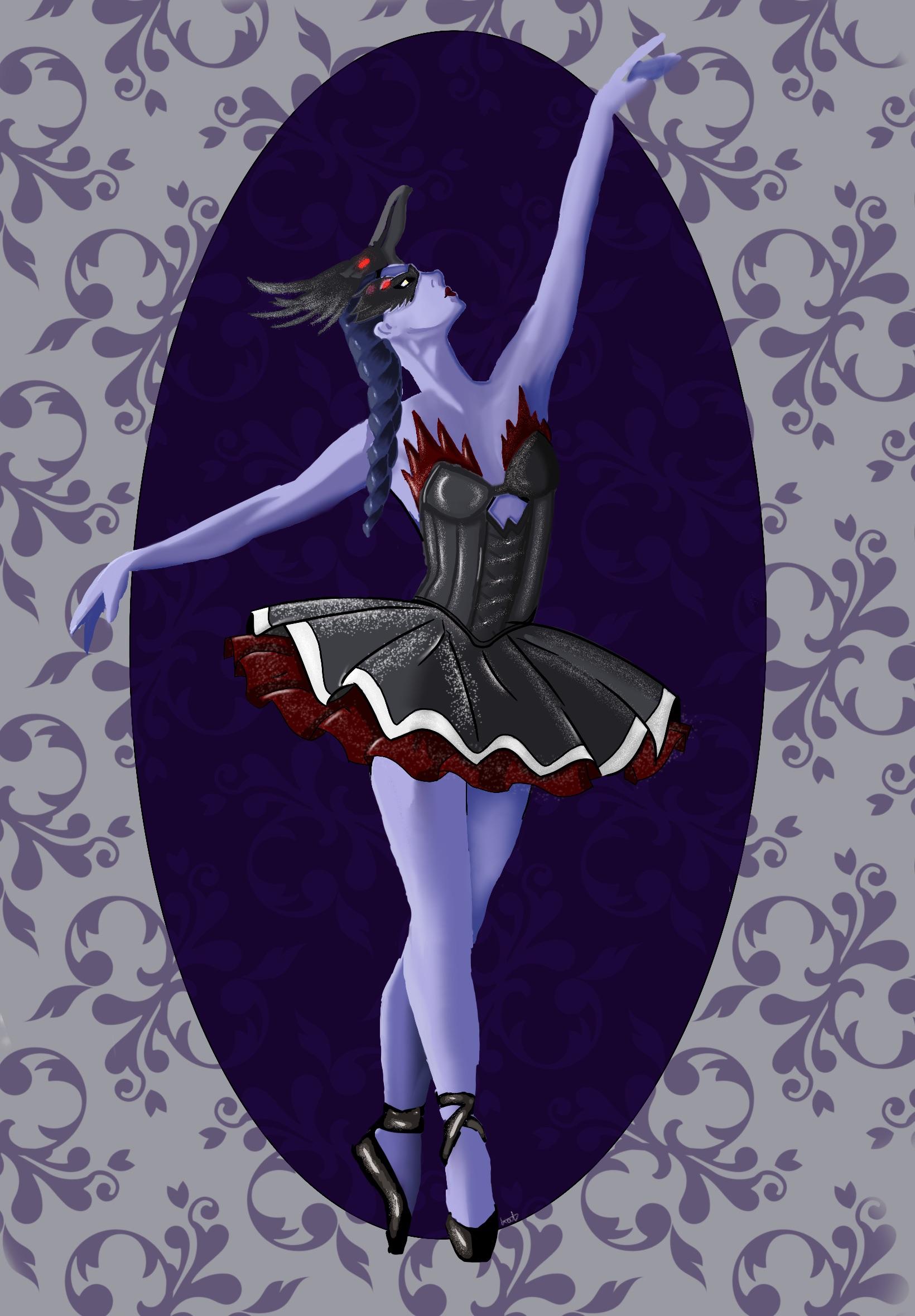 Finally finished my widow ballerina after 3 days ToT, my first drawing using an iPad! | Scrolller