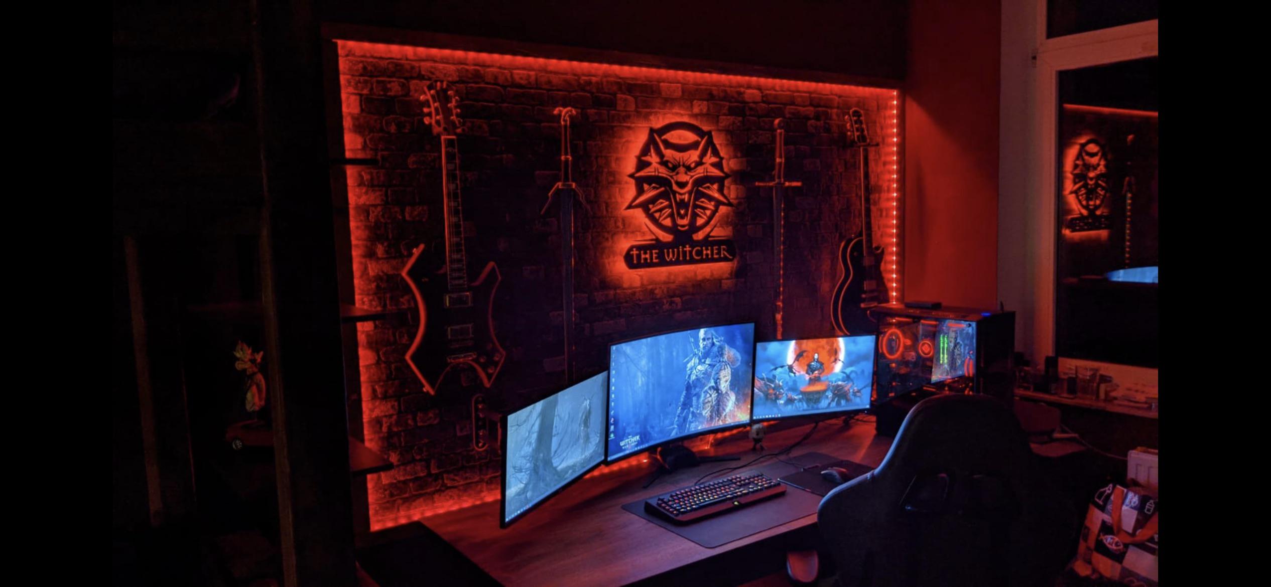 My Witcher gaming Setup | Scrolller