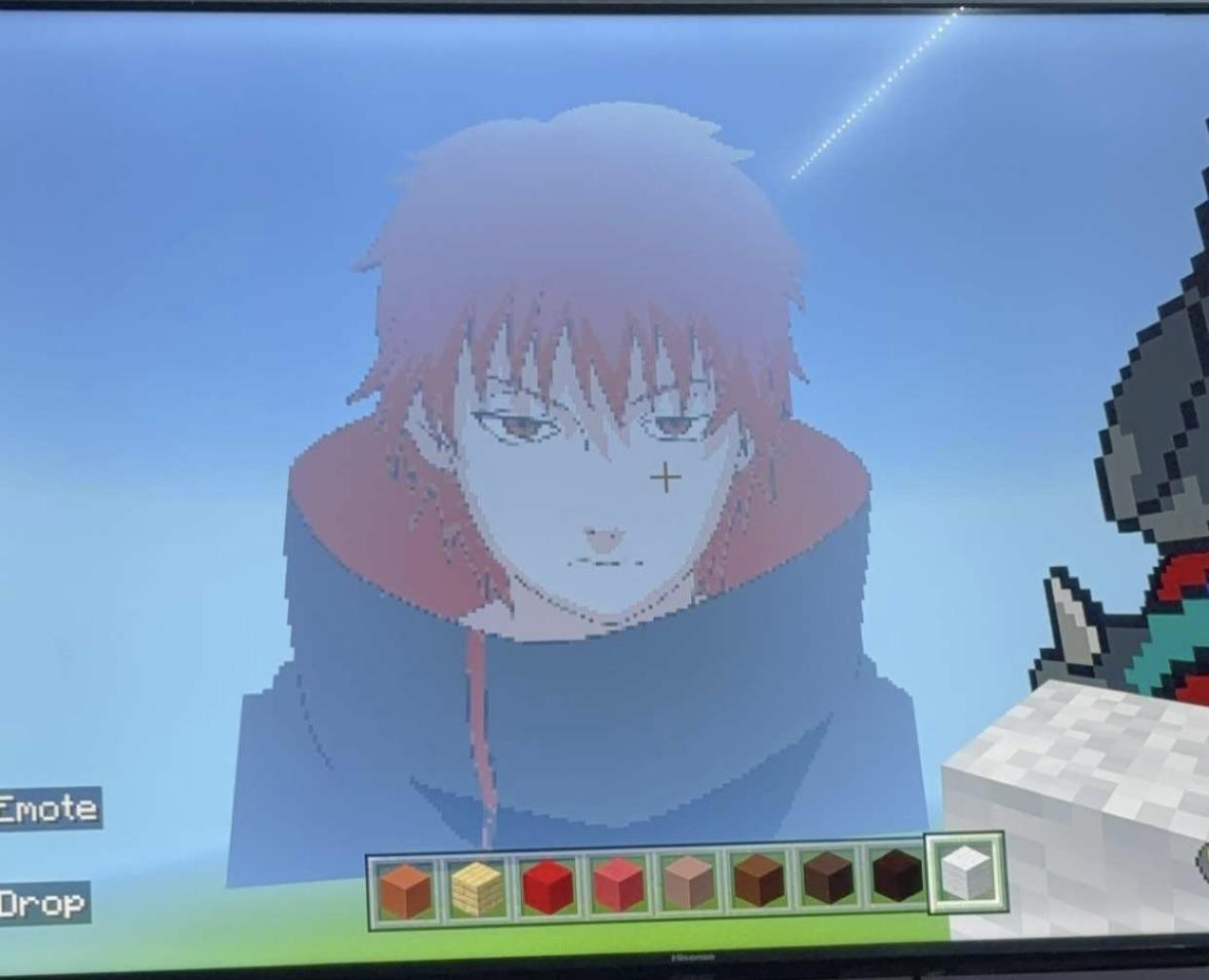Made some akatsuki members in Minecraft | Scrolller