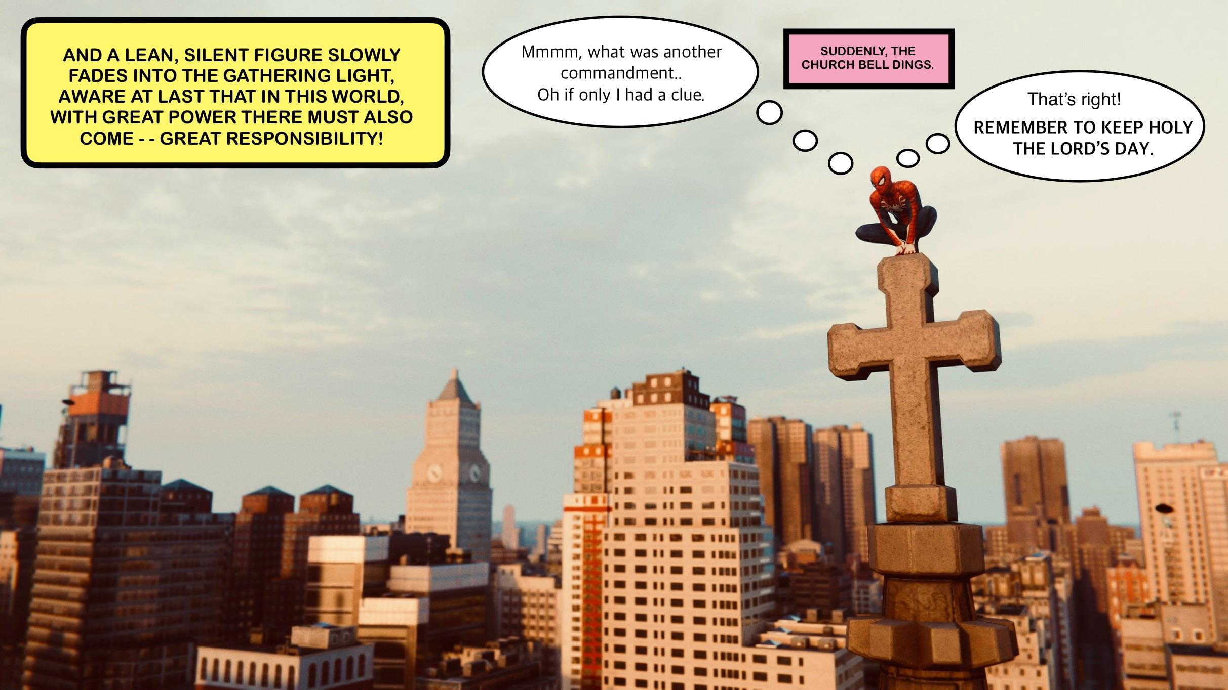Made a simple Spider-Man comic about the Ten Commandments, enjoy! | Scrolller