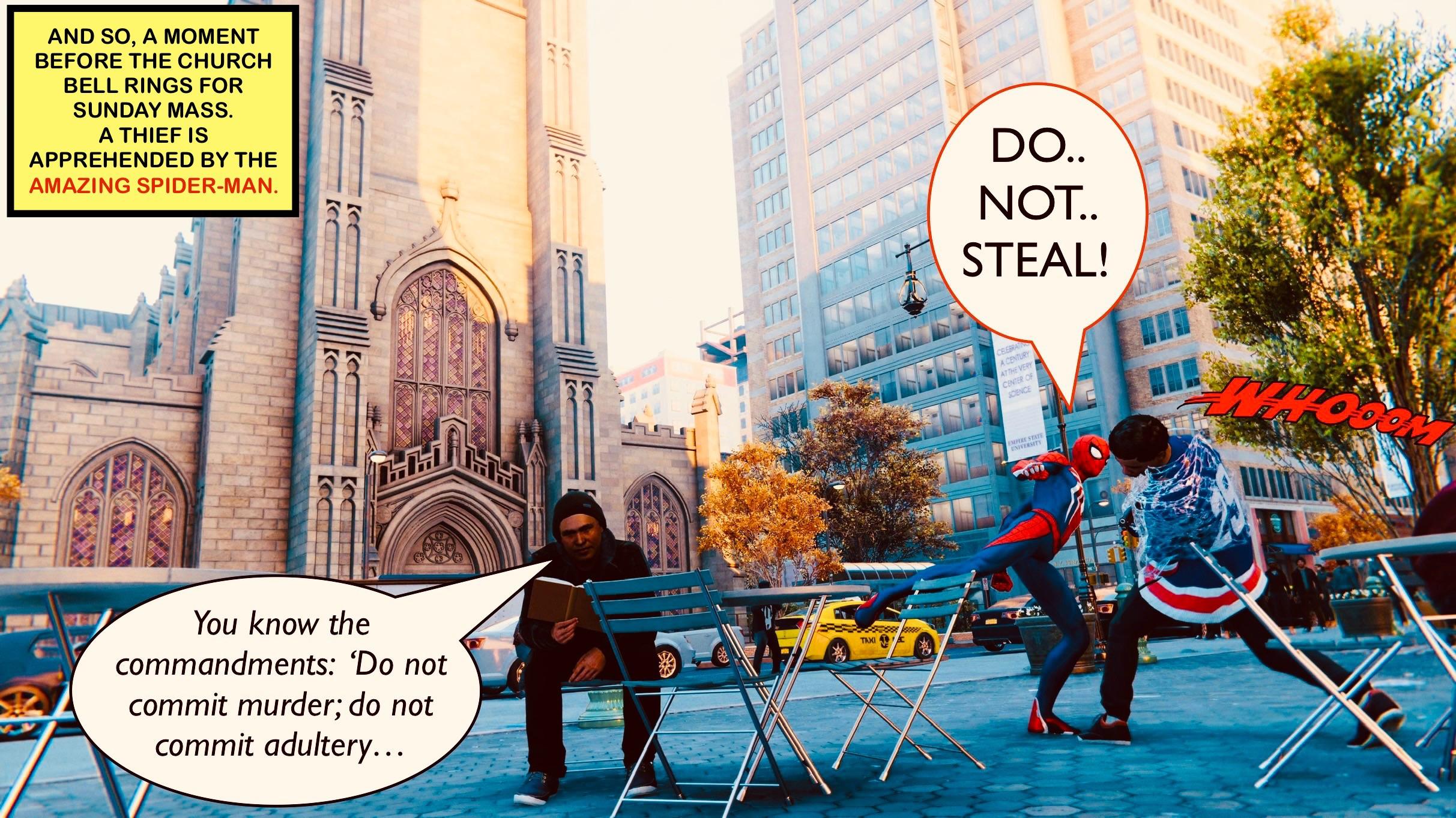 Made a simple Spider-Man comic about the Ten Commandments, enjoy! | Scrolller