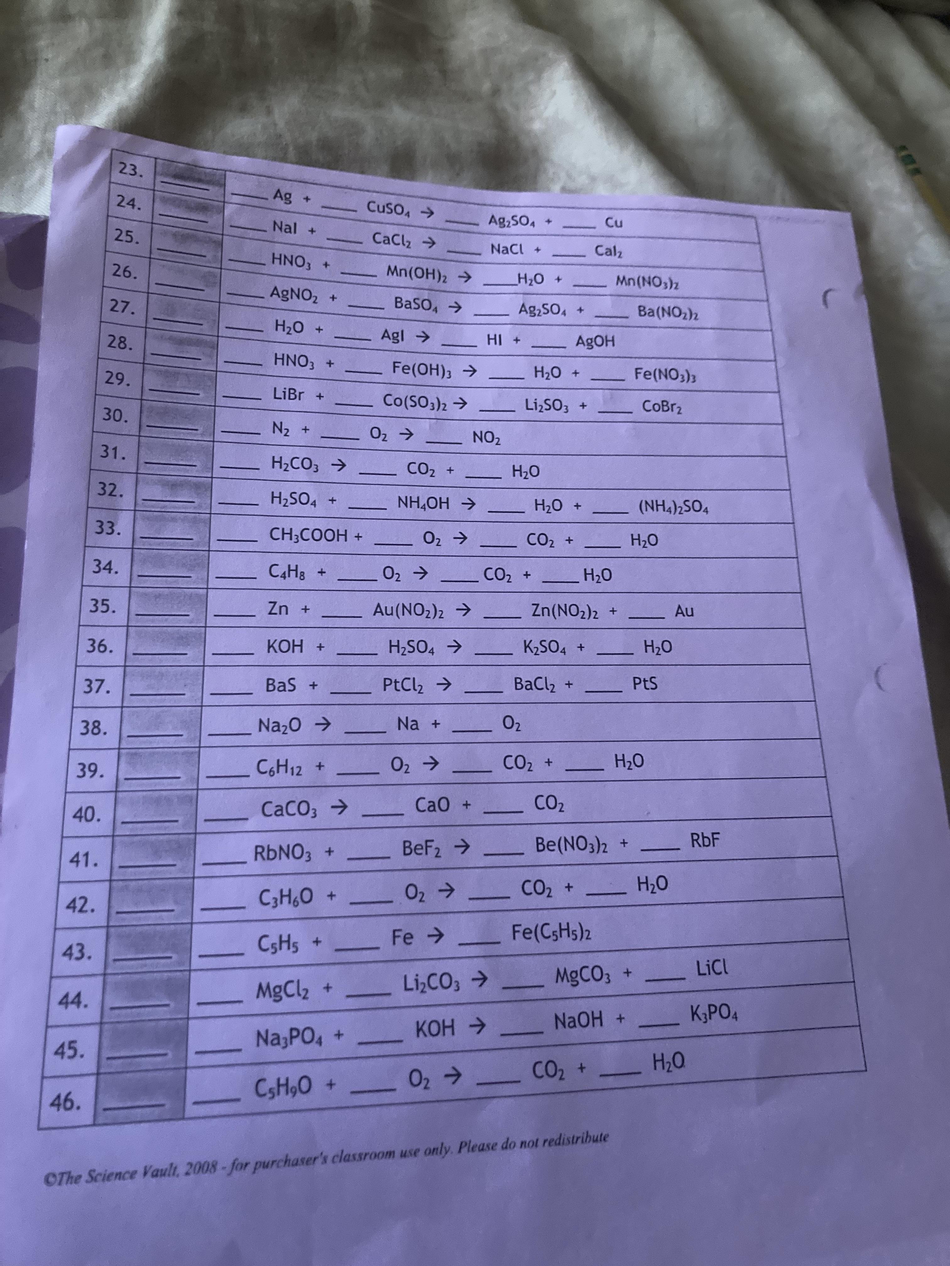 [junior chemistry:balancing equations] | Scrolller
