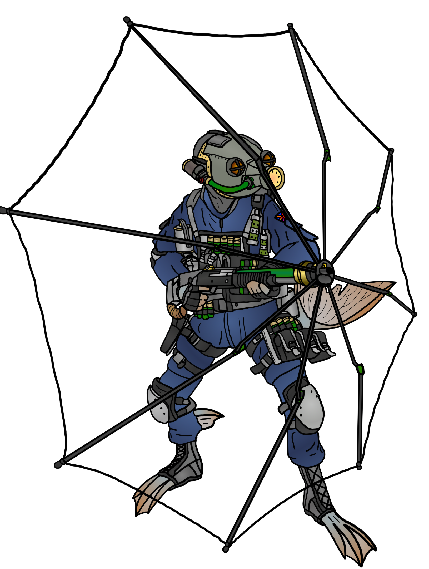 Just recently finished coloring this image of the tacticool flopper in. Undercover Brella Mains ...