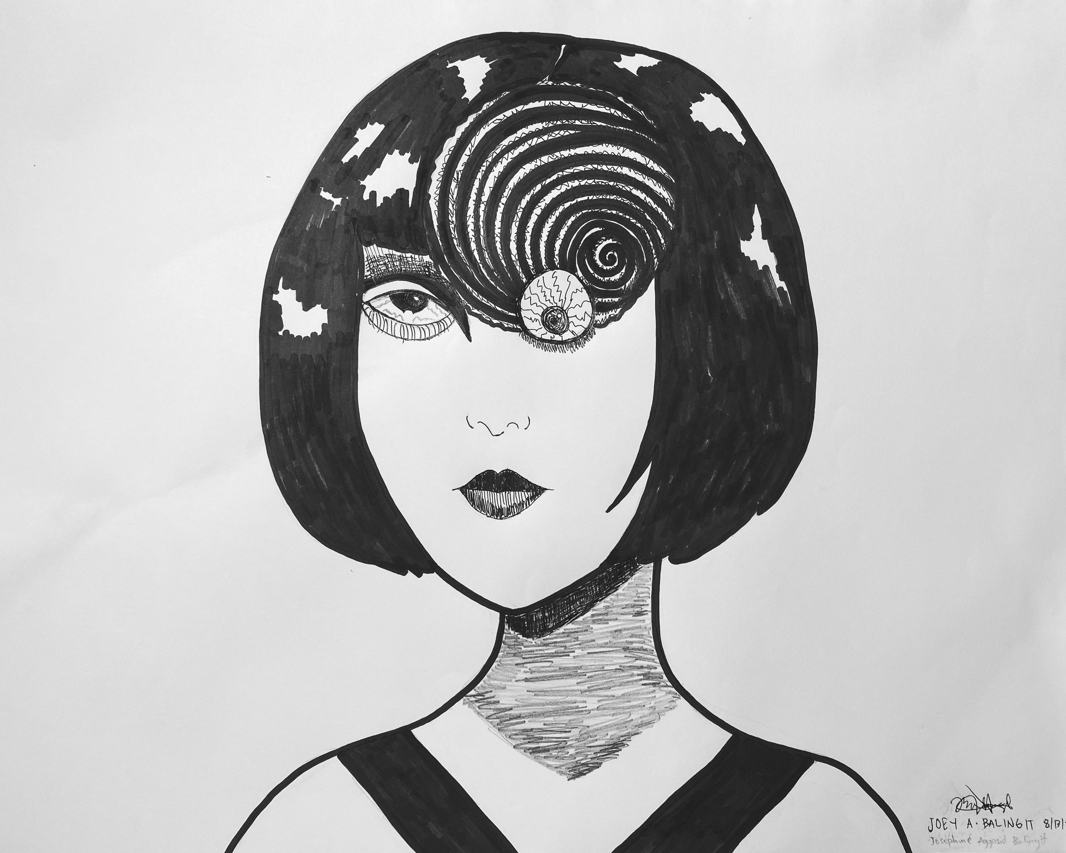UZUMAKI-Azami Kurotani, Joey, Pen art, 2024 | Scrolller