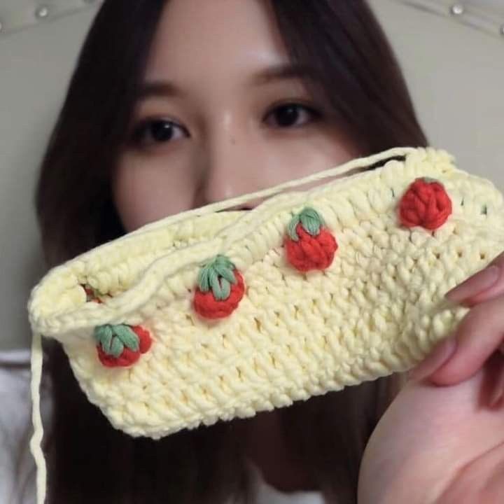 I made Mina's crochet pouch ☺️ | Scrolller