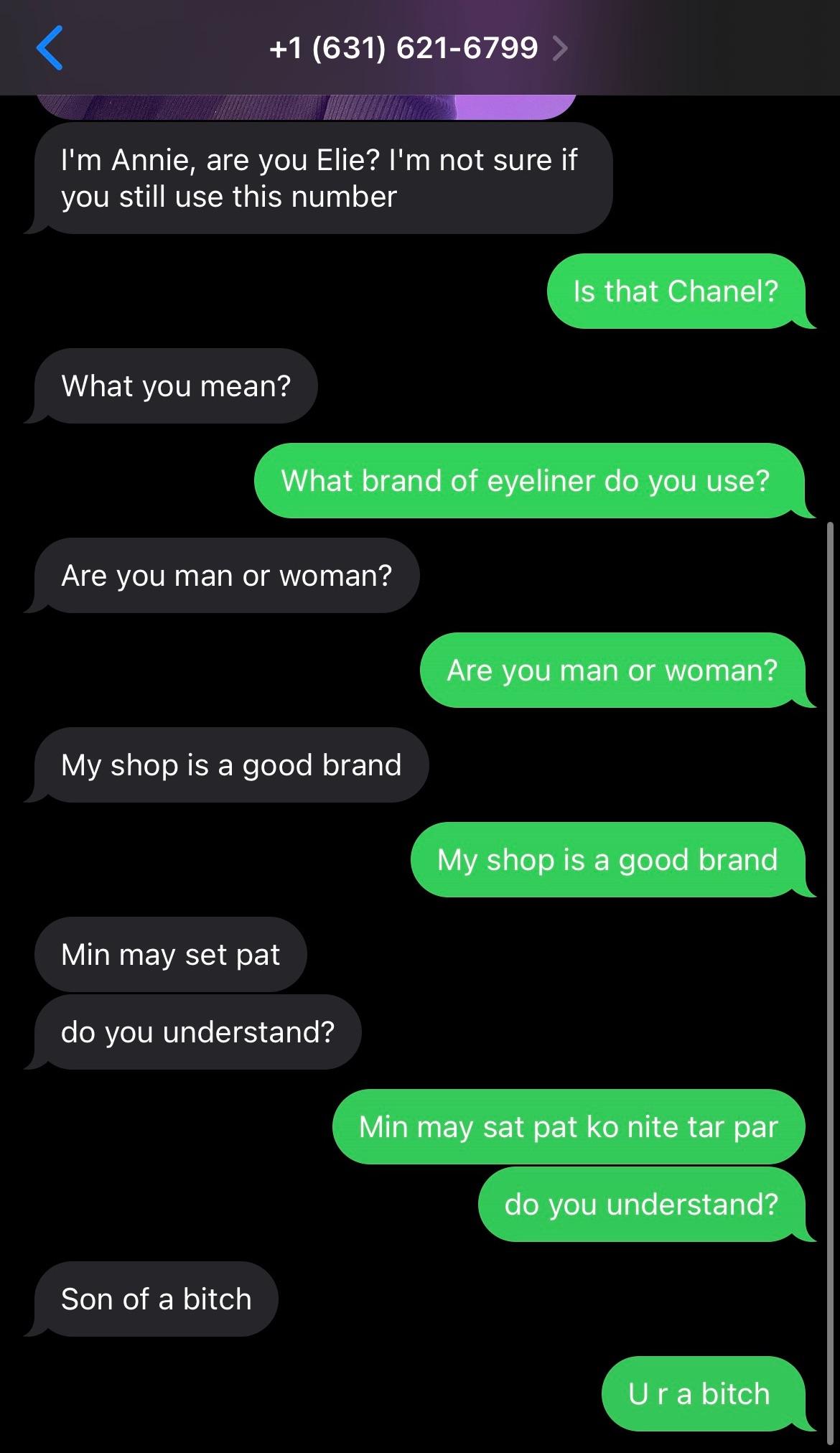 Not very nice, Annie | Scrolller