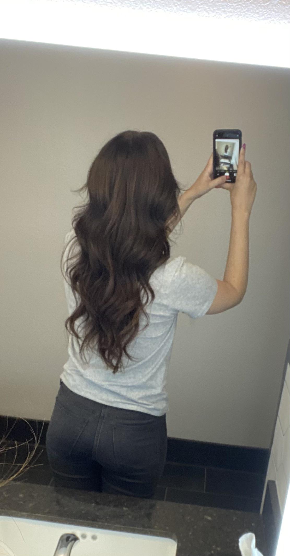 Long hair that I heat style regularly | Scrolller