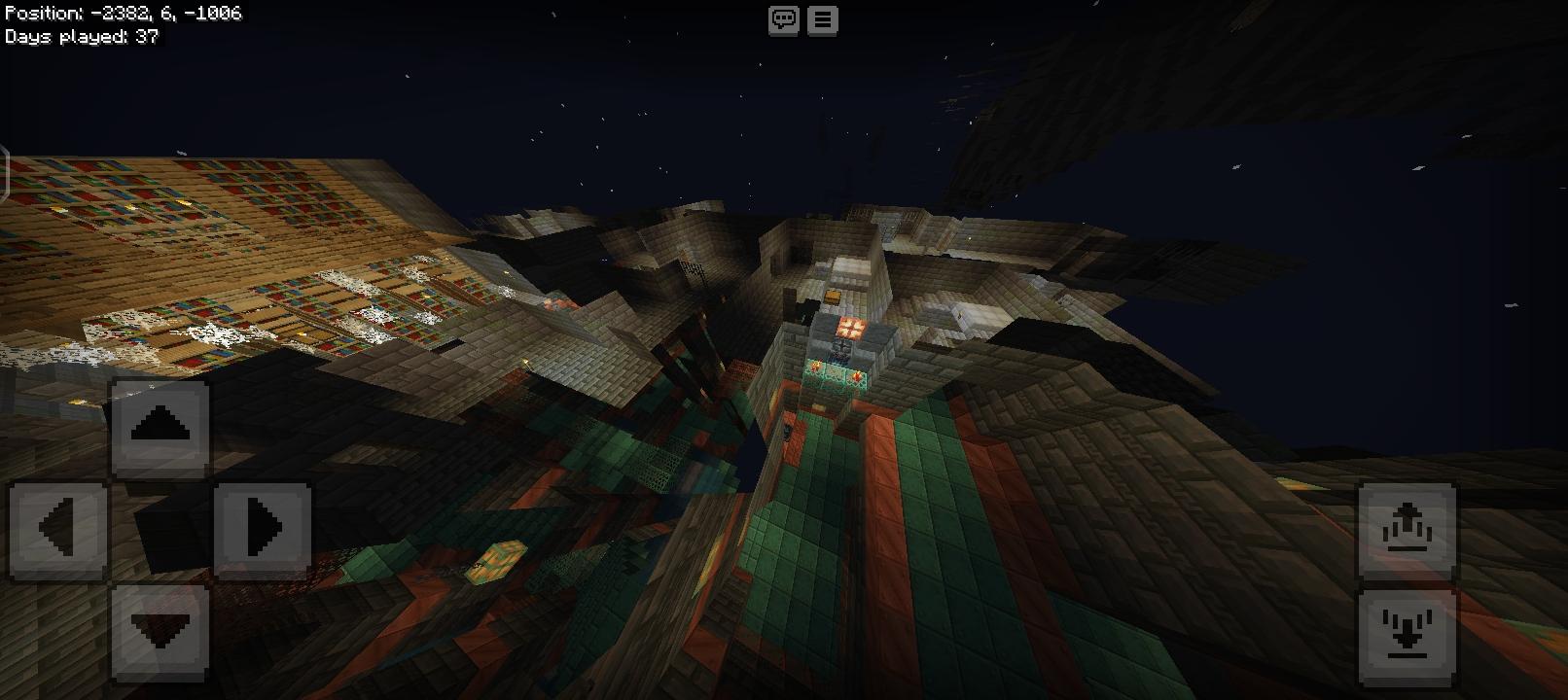 A stronghold, mineshaft and a trial chamber near eachother. The trial chamber destroyed the end ...