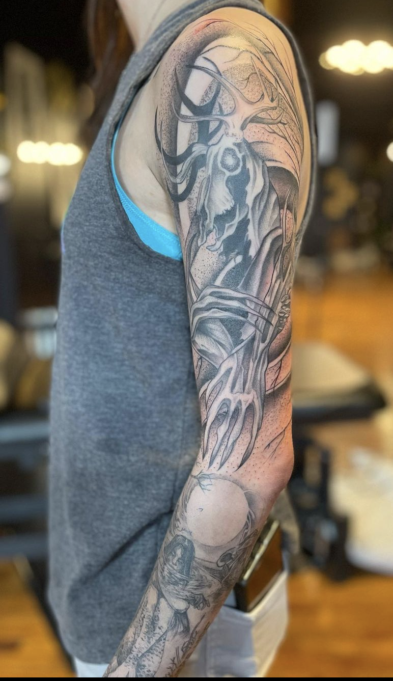 Another Leshen tattoo... Monster sleeve, complete! | Scrolller