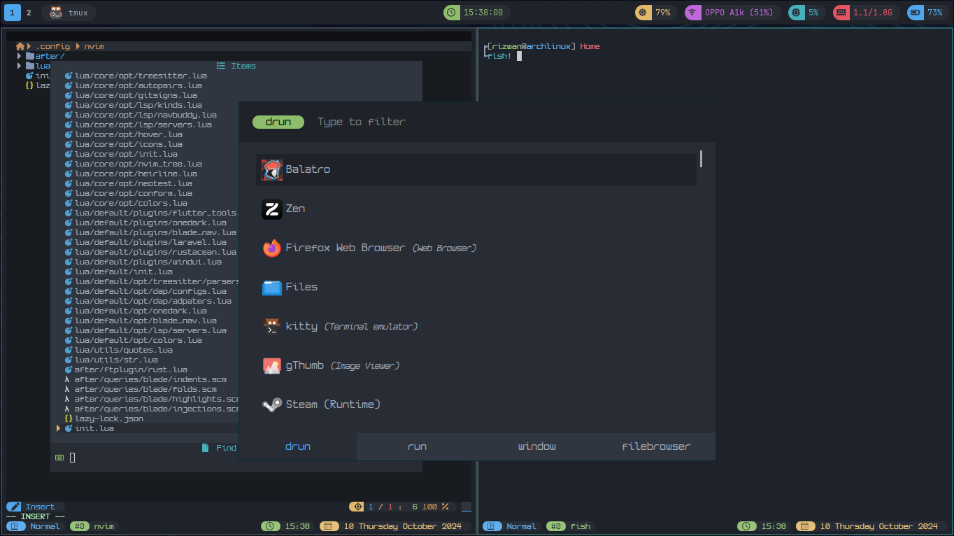 [Hyprland] One Dark Themed Ricing (My First Ricing) | Scrolller
