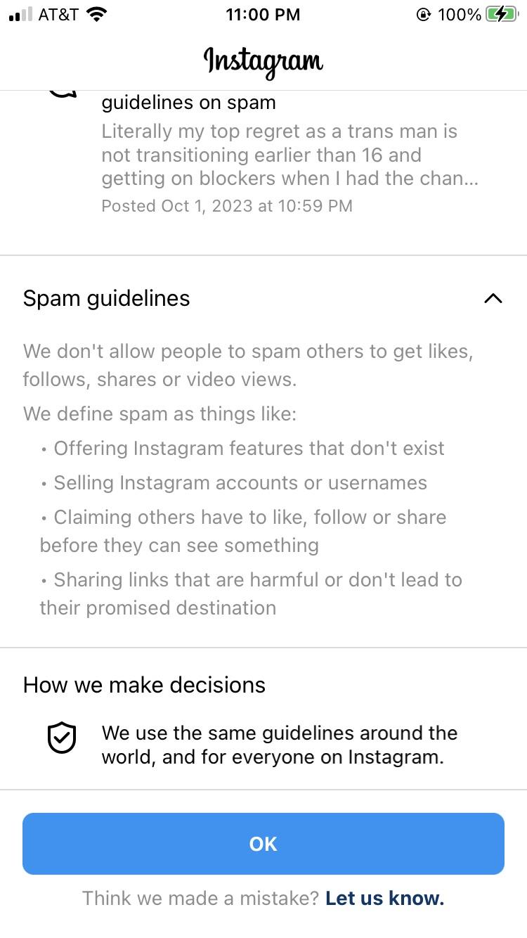 How the hell is this a spam comment???????? | Scrolller