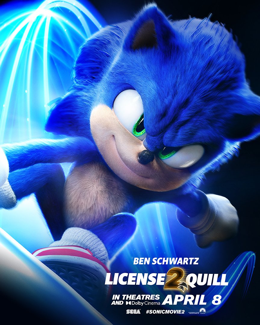 Official Character Posters for 'Sonic the Hedgehog 2' | Scrolller