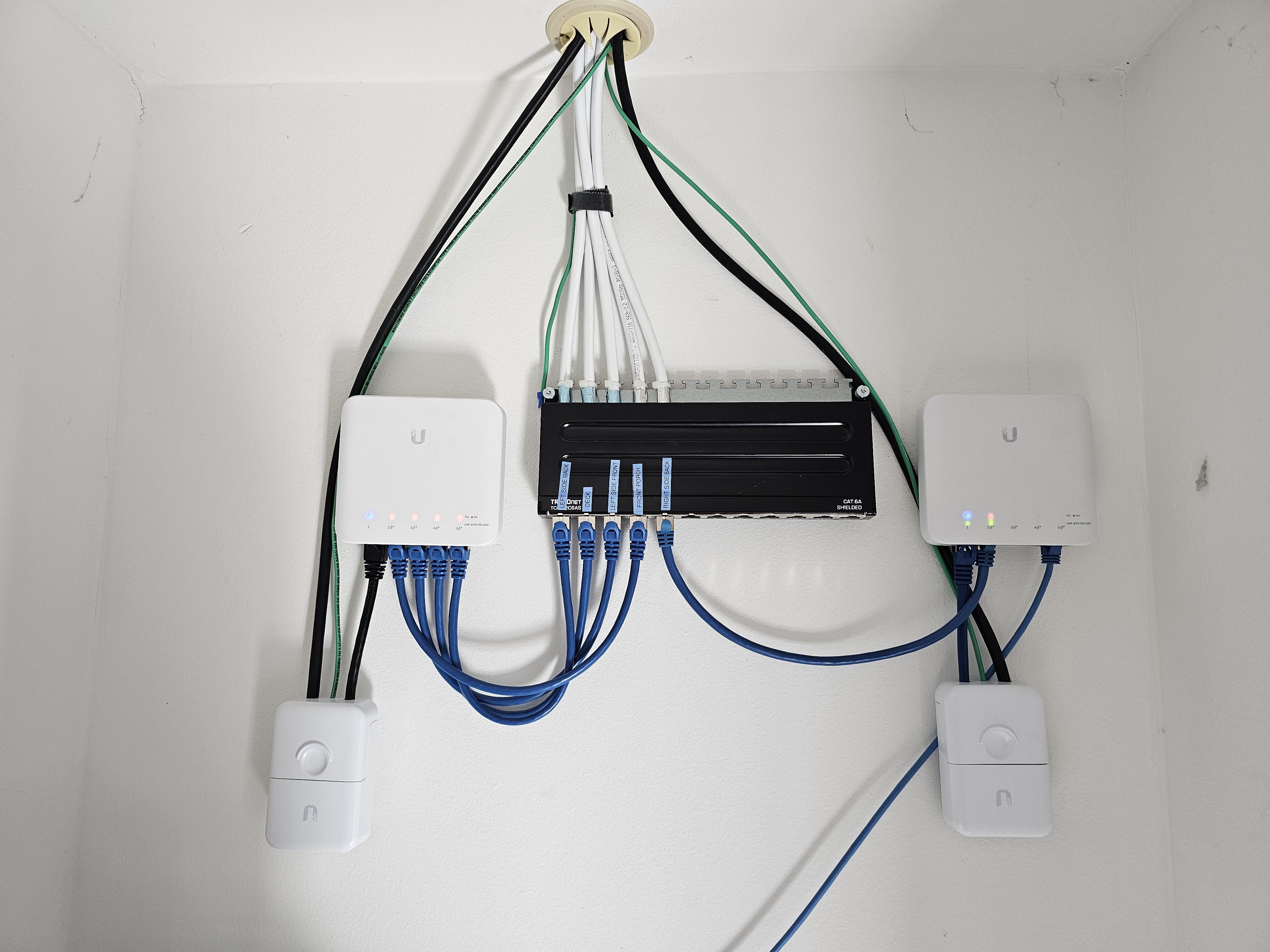 New house, first rack, mostly wired up. Still some cleanup needed in the back... | Scrolller