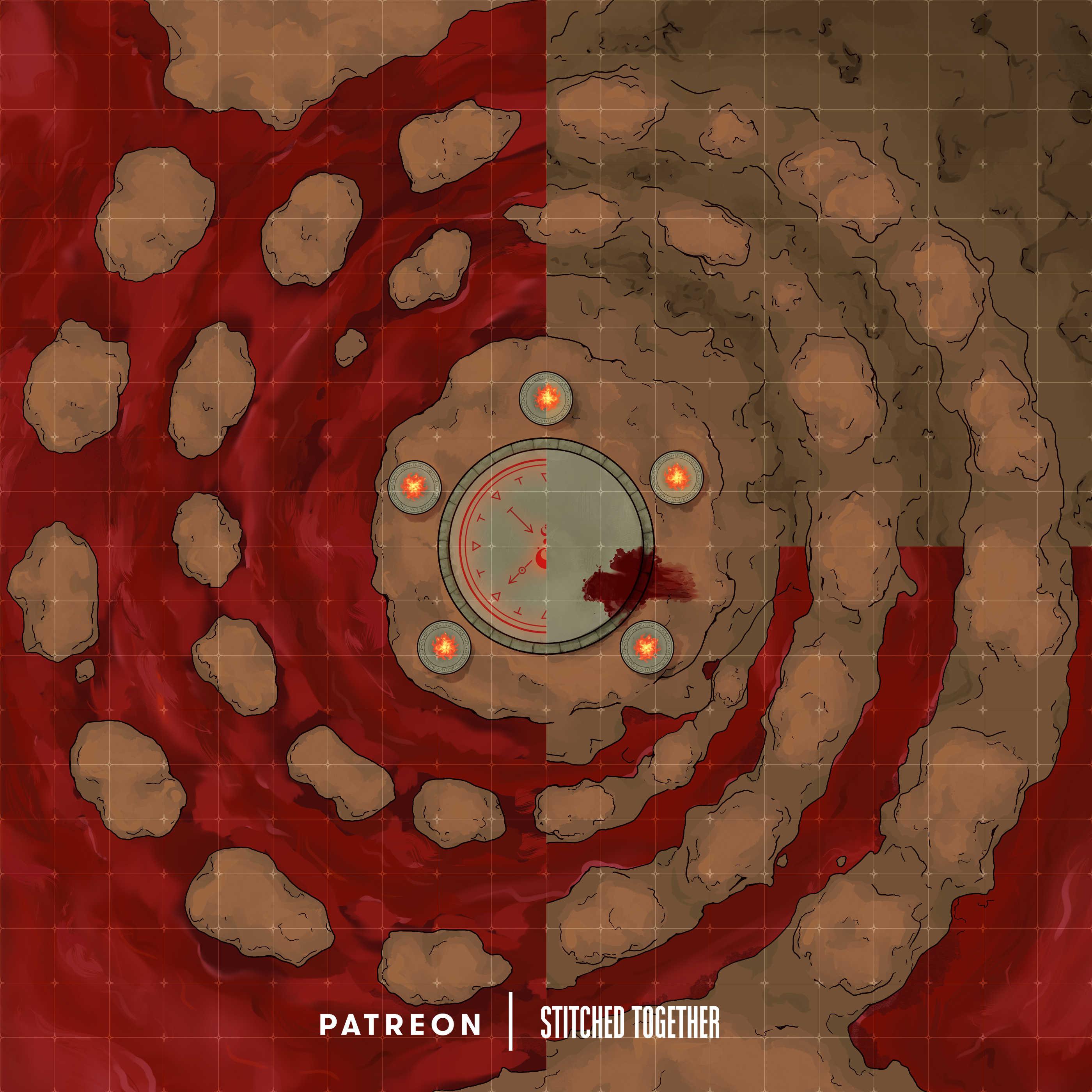 Feywild Shrine(Phased) [20x20] | Scrolller