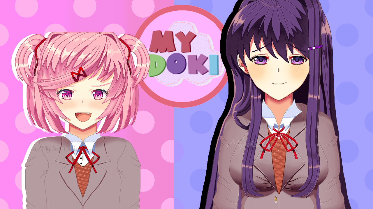 MyDoki Mod! Yuri and Natsuki's Sprite. (WIP) | Scrolller