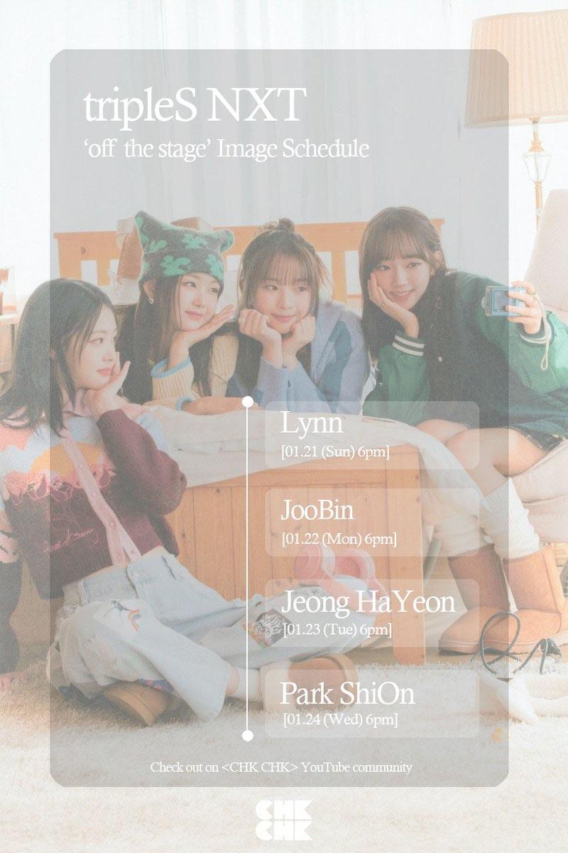 TripleS NXT - Just Do It (CHK CHK : Off The Stage - Teaser Images #1 + Schedule Poster) | Scrolller