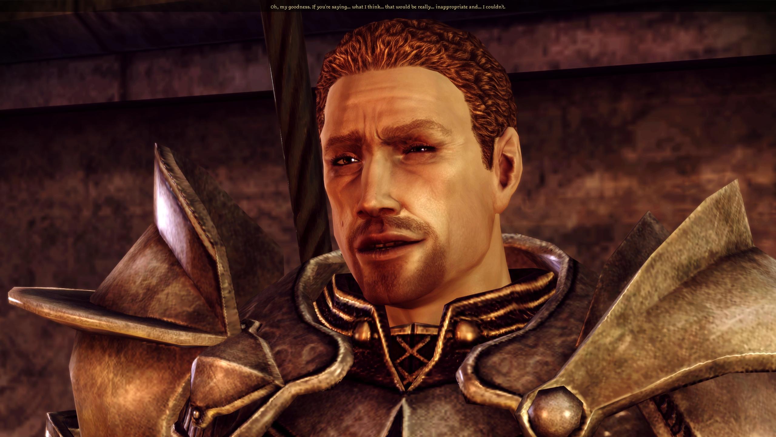 Playing DAO on PC for the first time and Cullen's crush on the Warden is the first highlight ...