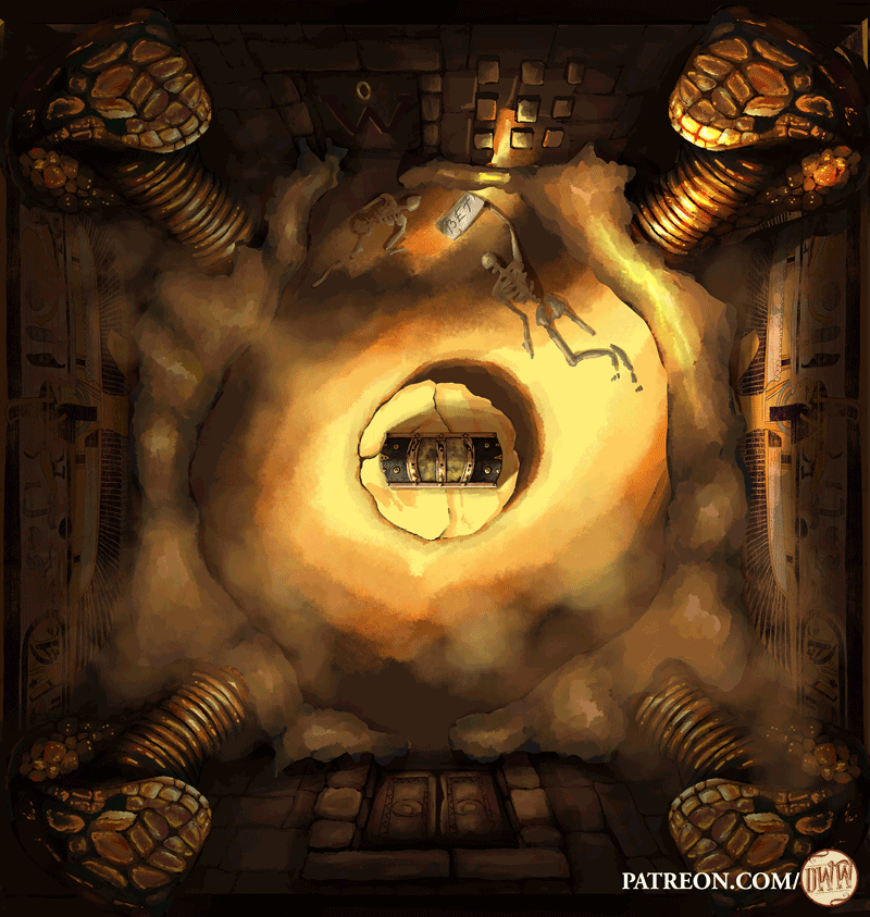 Sand Snake Trap Phased Battle Map | Scrolller