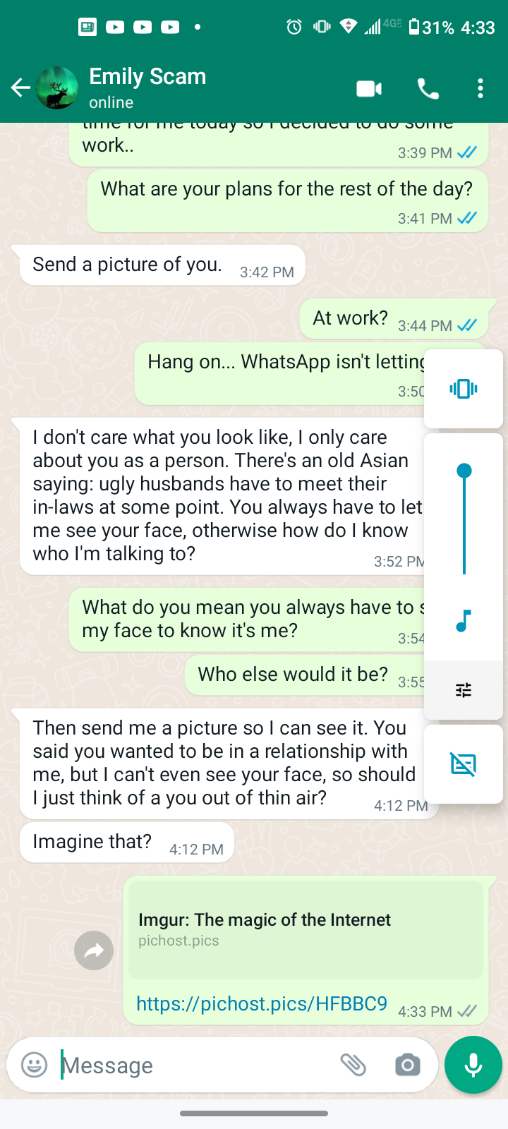 Romance scam.. | Scrolller