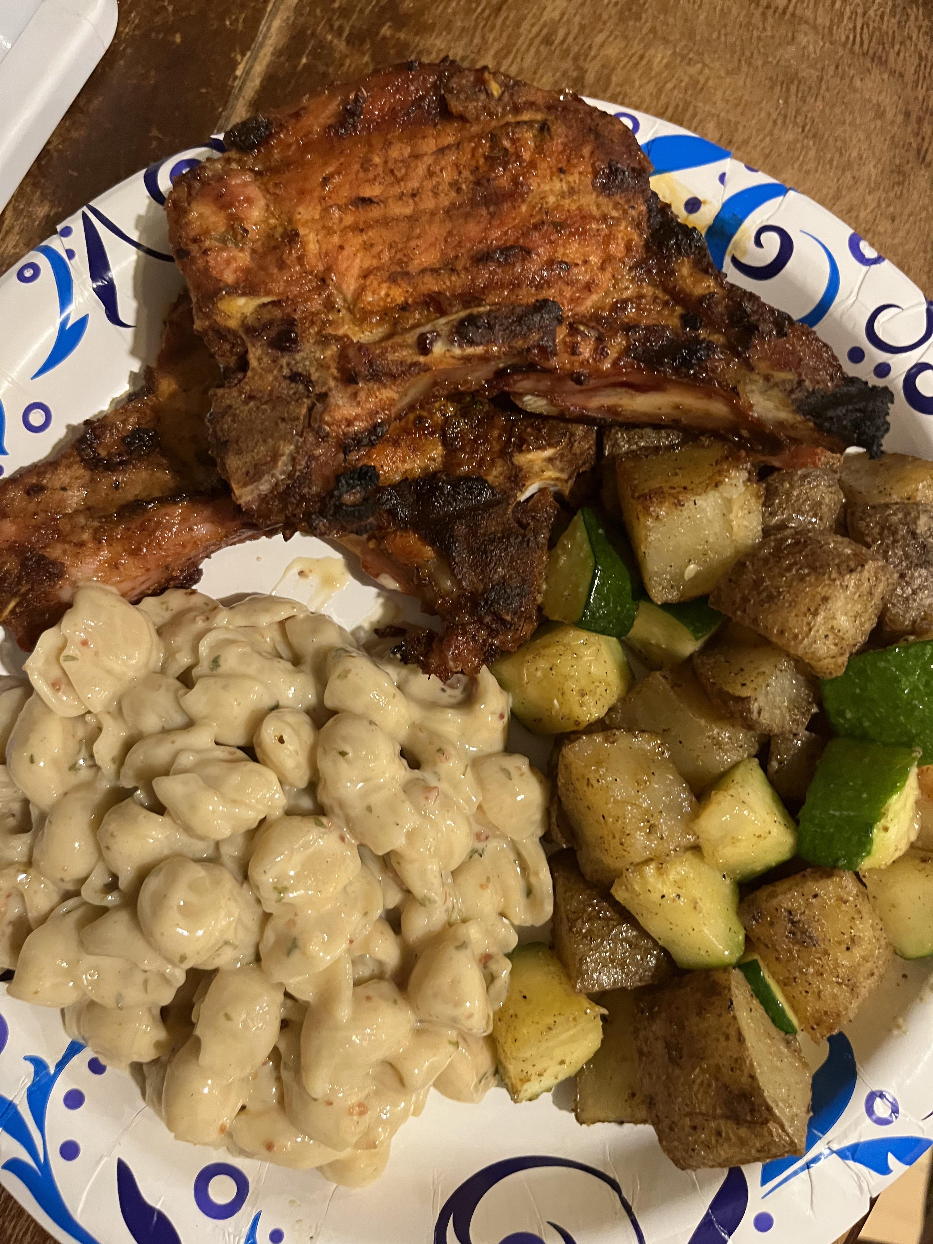 Discover more like Grilling: Chops got a little extra toasted but they still taste🔥🔥 and Related ...