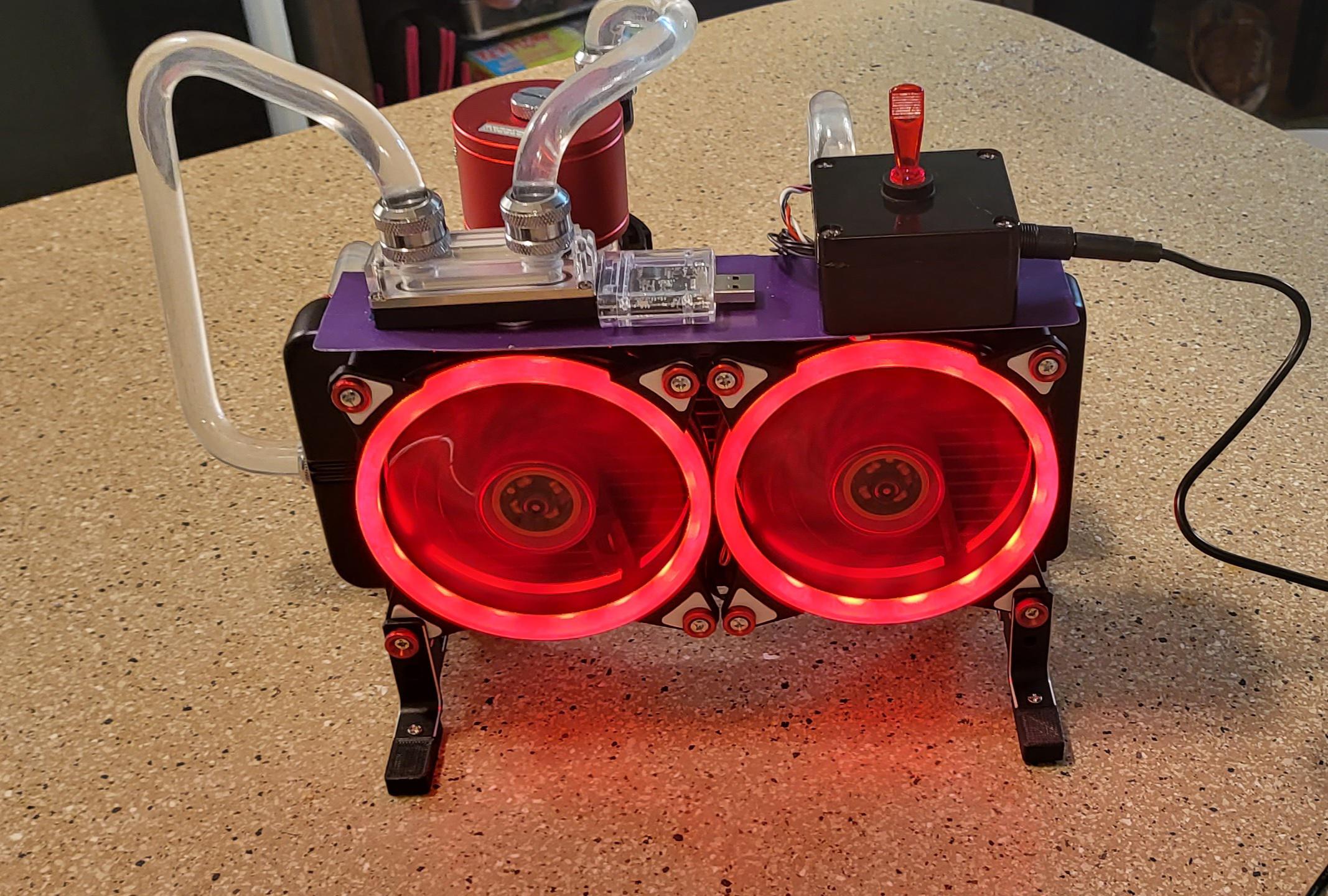 Don't ask why... But here's my watercooled external nvme hard drive | Scrolller