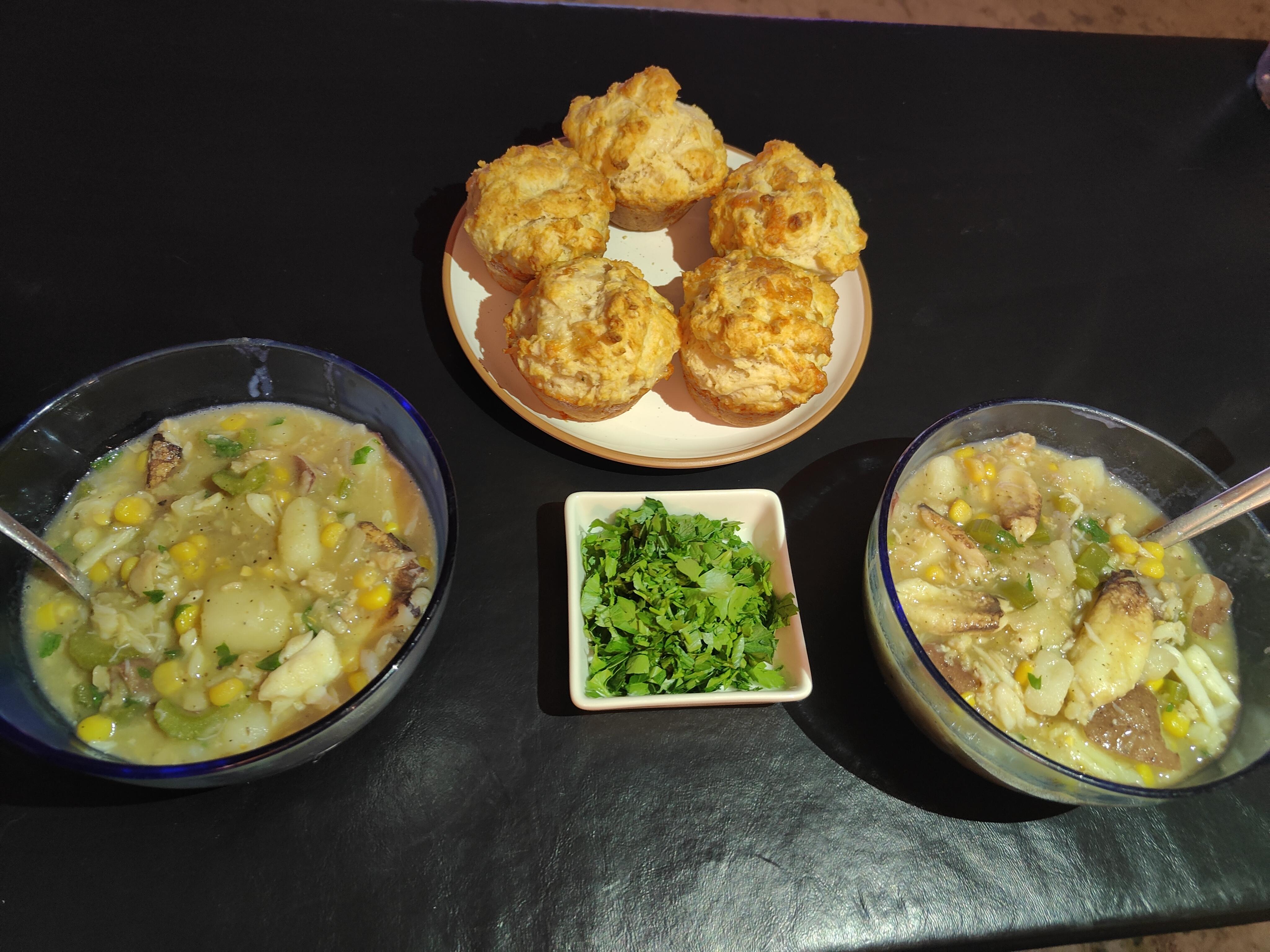 Crab chowder with Oregon crab we caught. | Scrolller