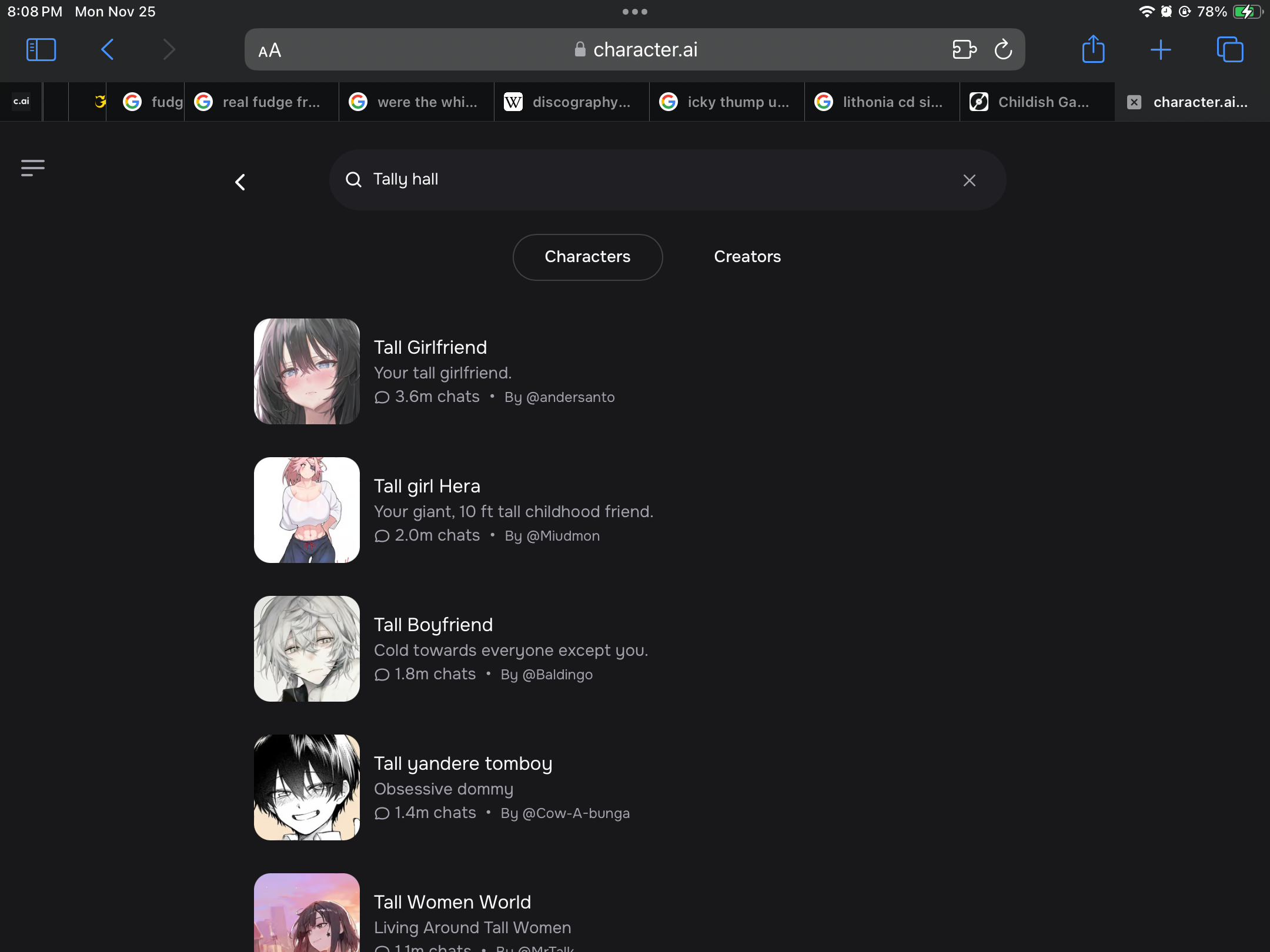WHAT HAPPENED TO TALLY HALL C.AI | Scrolller