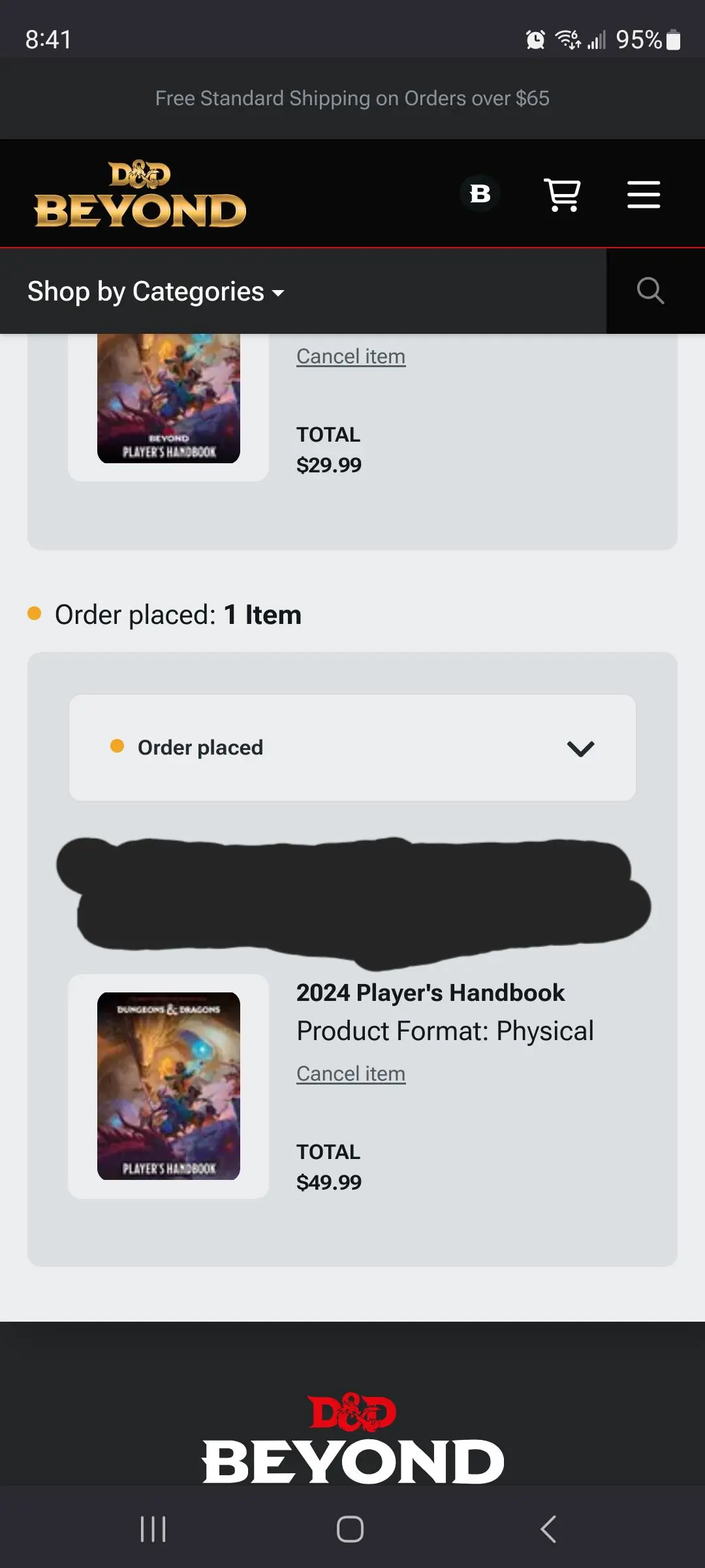 What is going on witb my PHB order??? | Scrolller