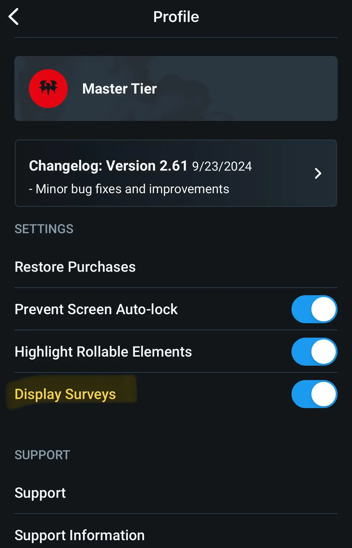 What is this setting referring to? | Scrolller