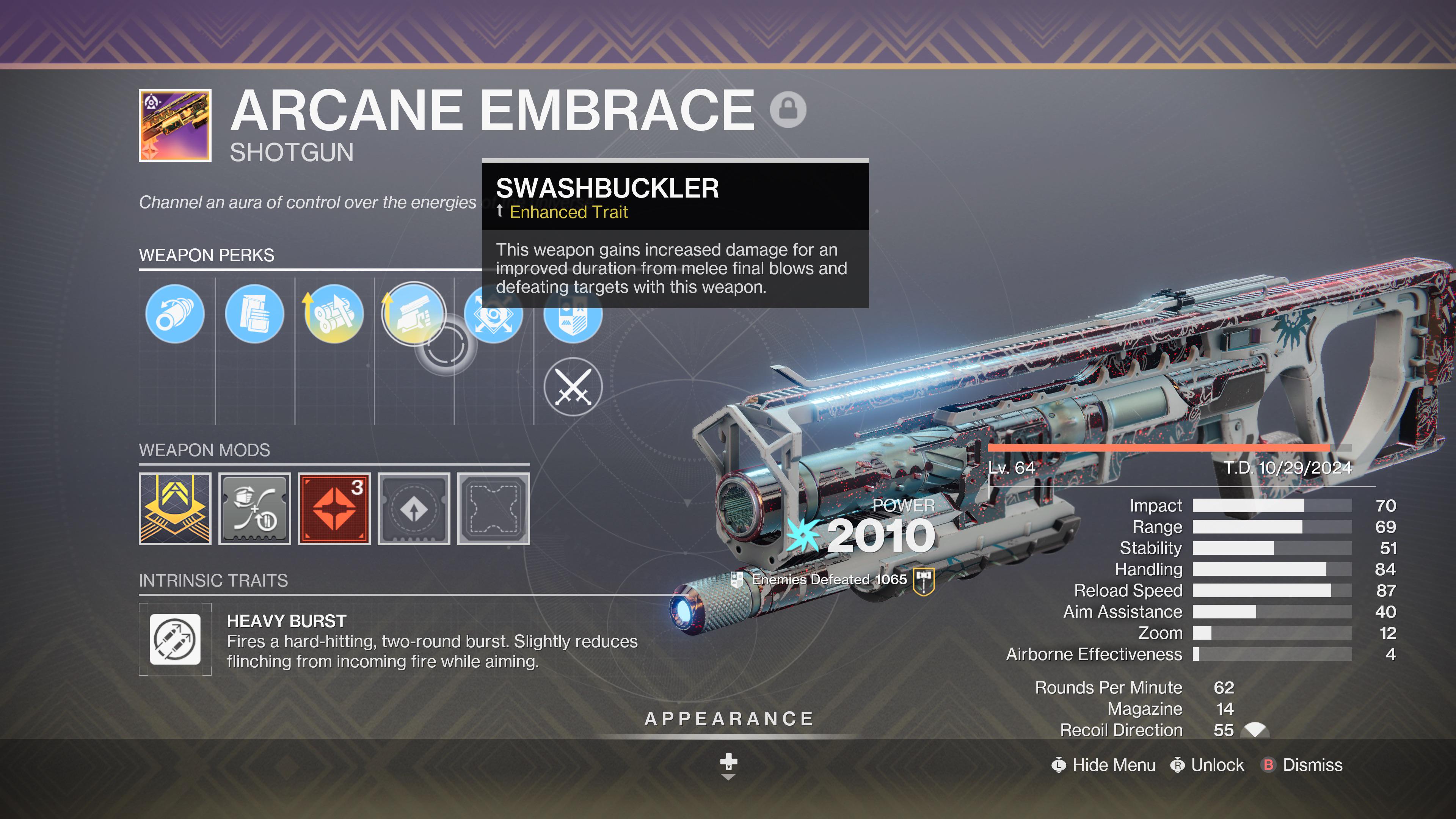 WHAT THE HELL BUNGIE WHY DID YOU REPLACE TRENCH BARREL ON OUR ARCANE EMBRACES?! | Scrolller