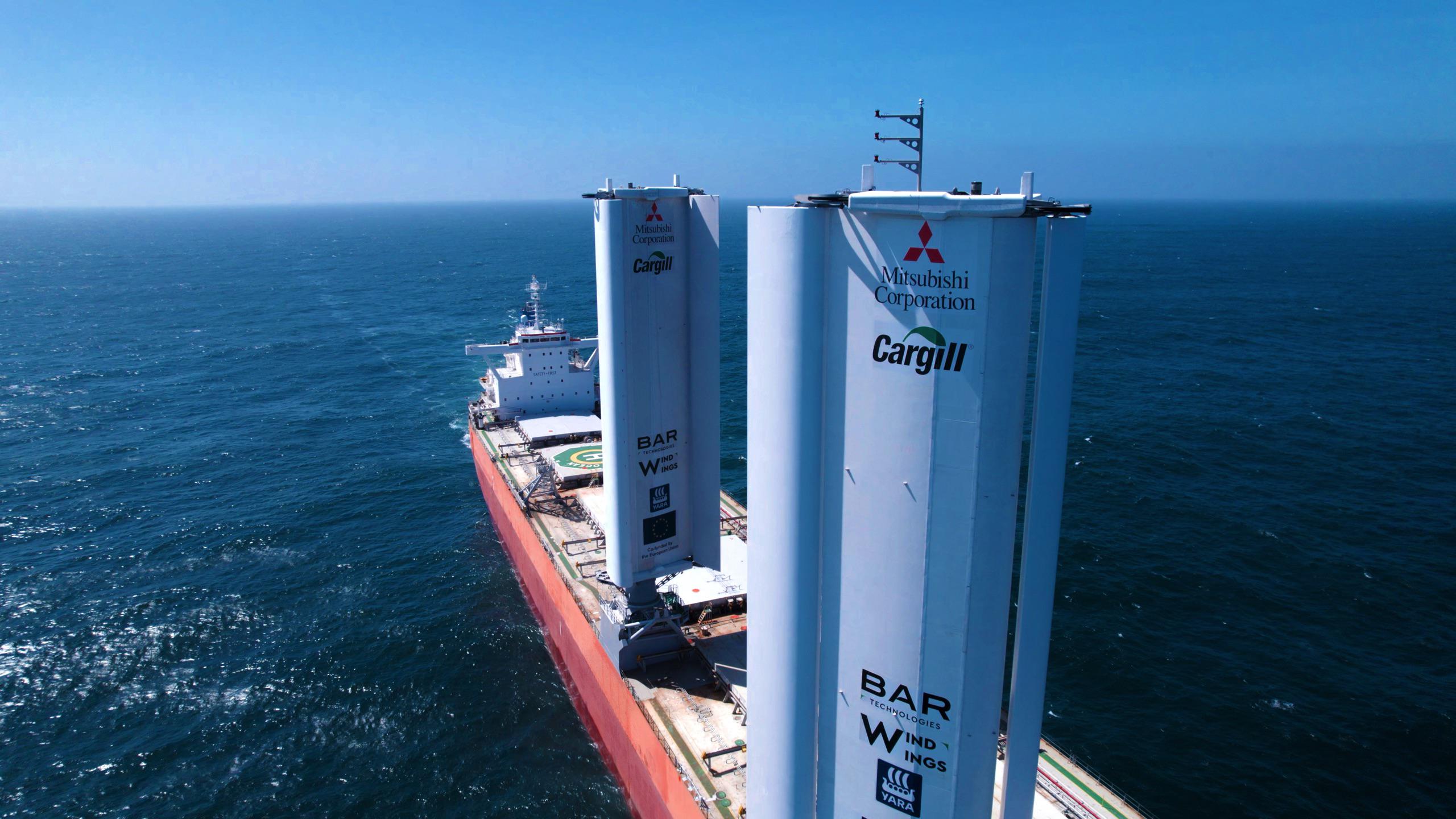 WindWings installed on cargo ship | Scrolller